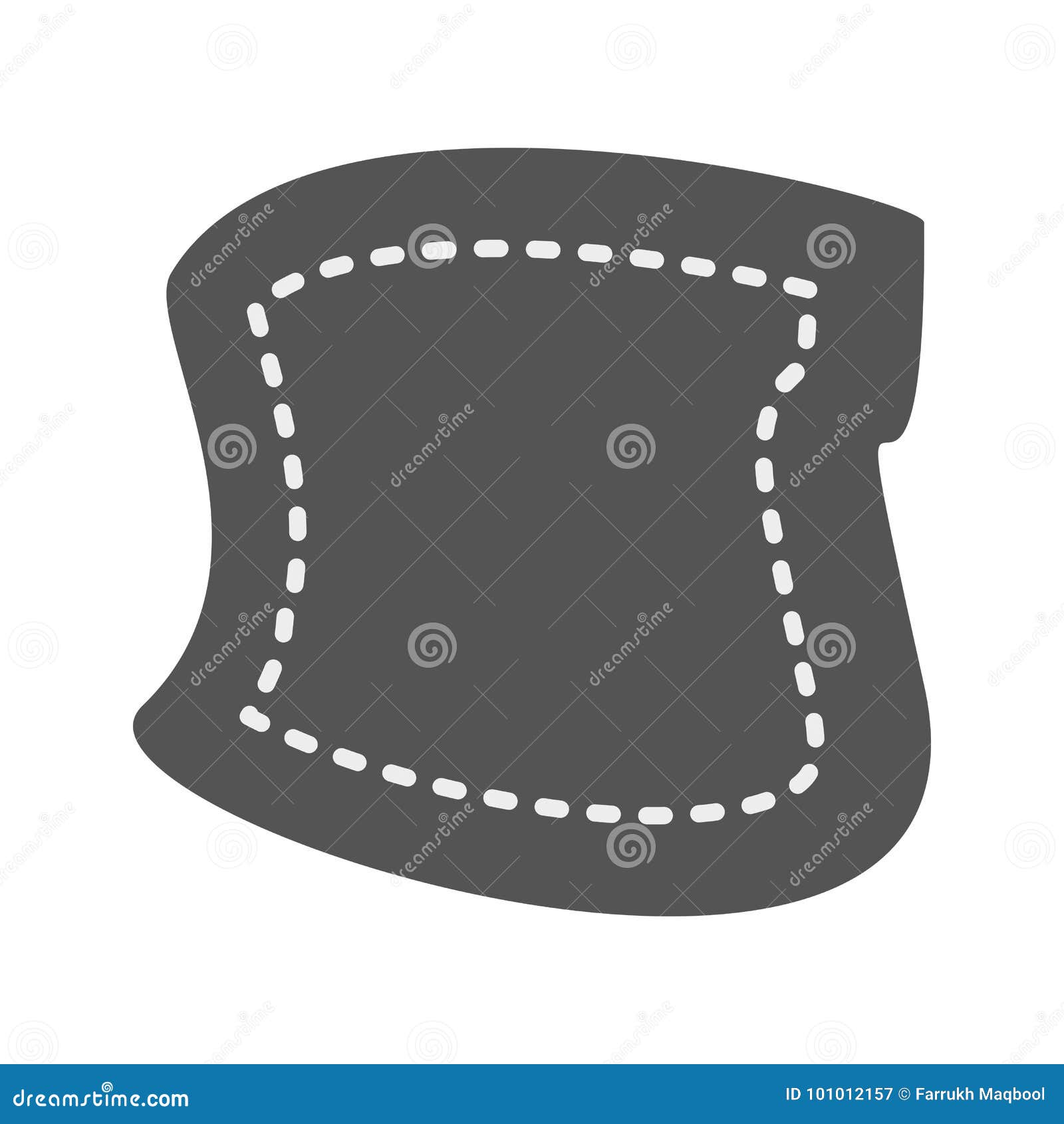 Patch stock vector. Illustration of material, textile - 101012157