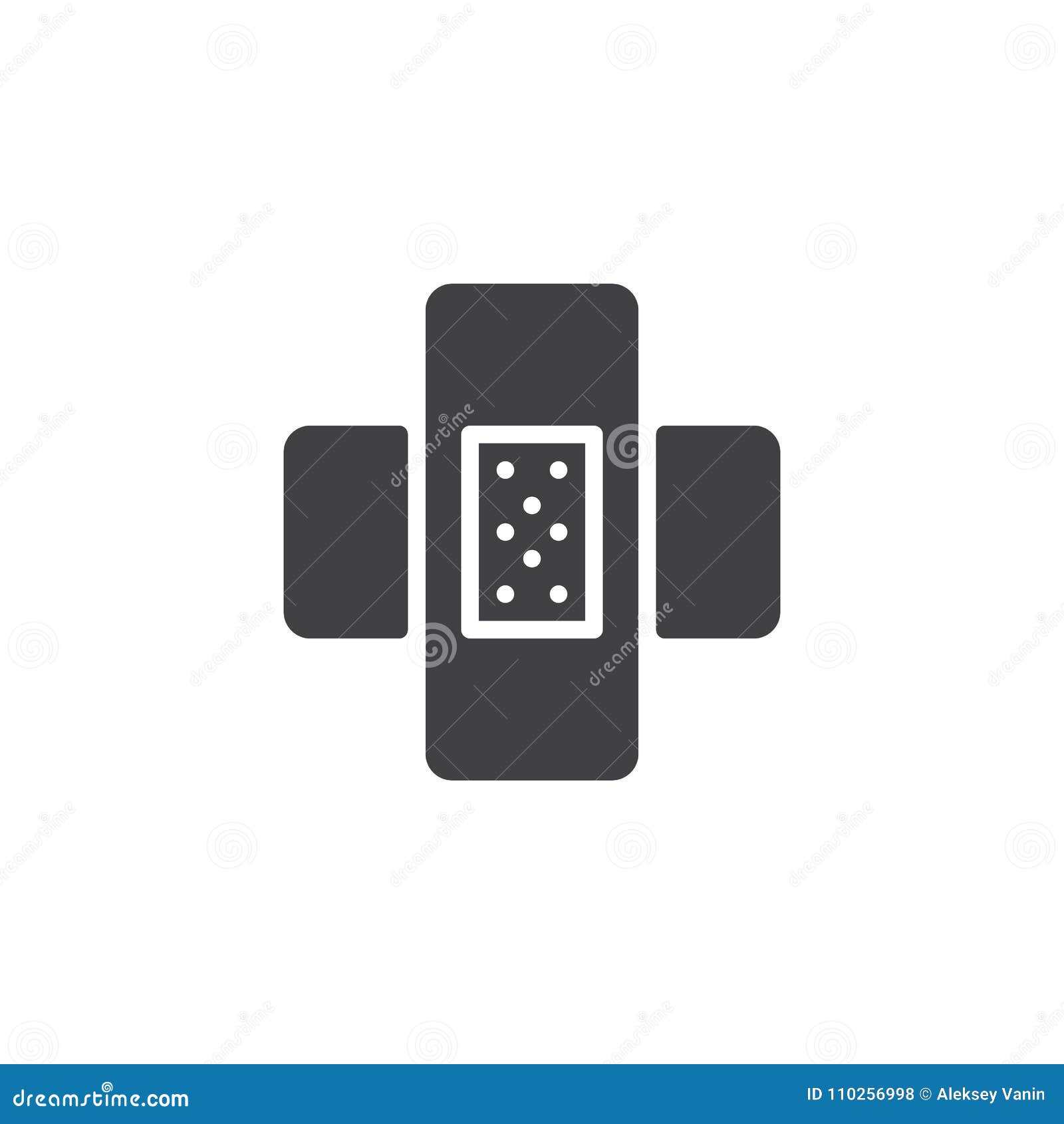 Patch vector icon stock vector. Illustration of adhesive - 110256998