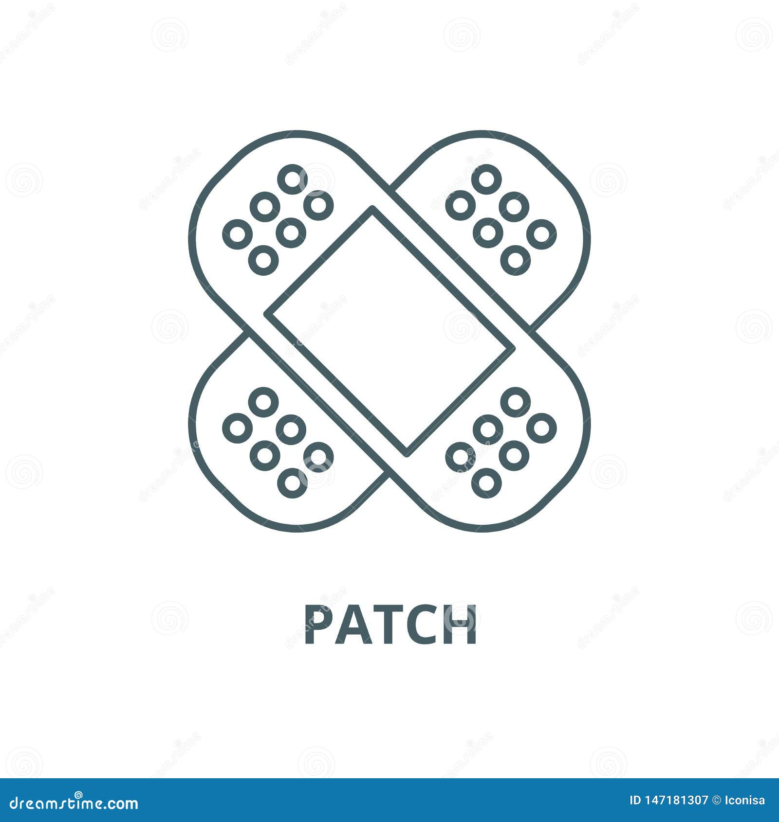 Patch Vector Line Icon, Linear Concept, Outline Sign, Symbol Stock ...