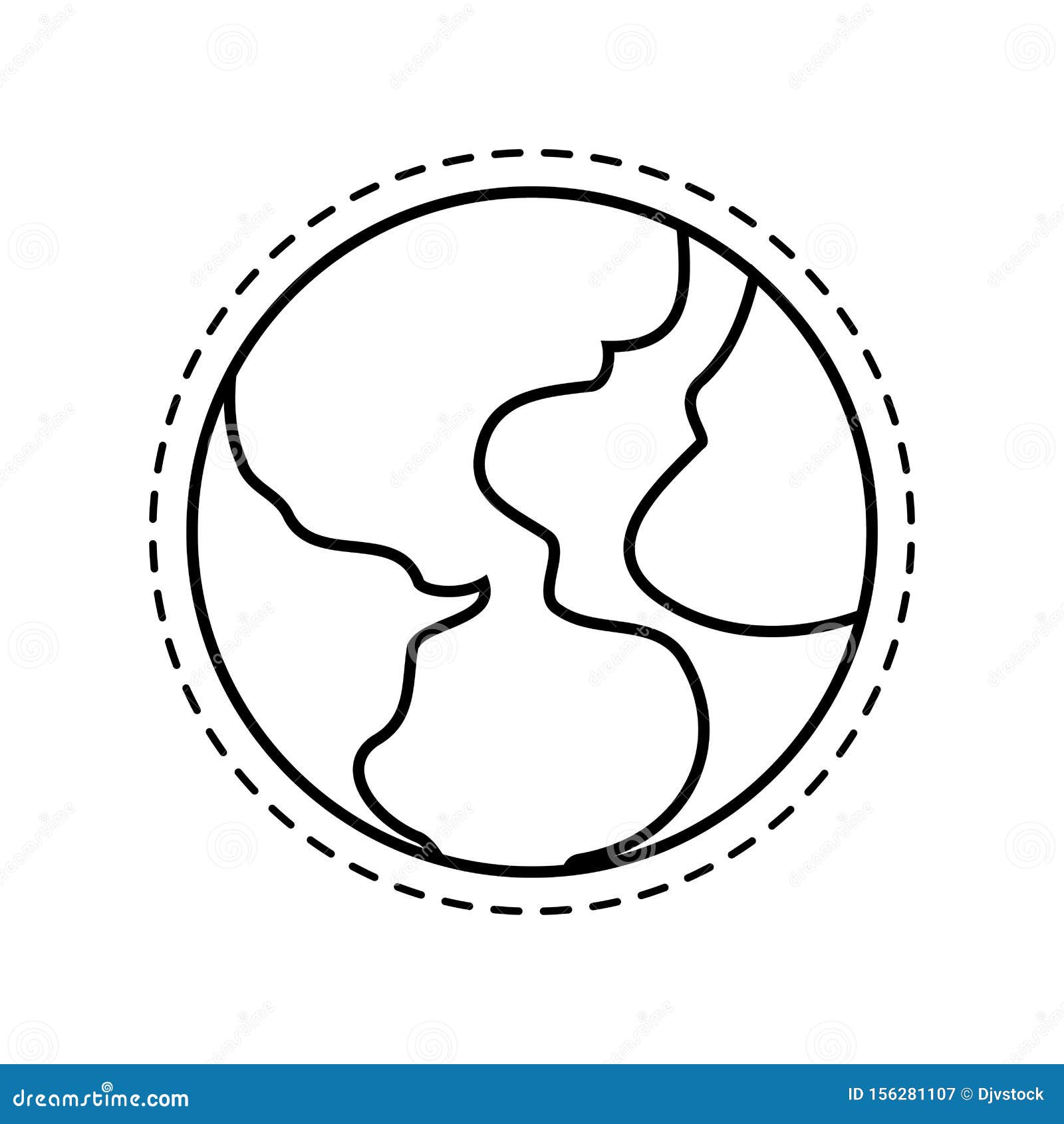 Patch of World Planet Earth Stock Illustration - Illustration of ...