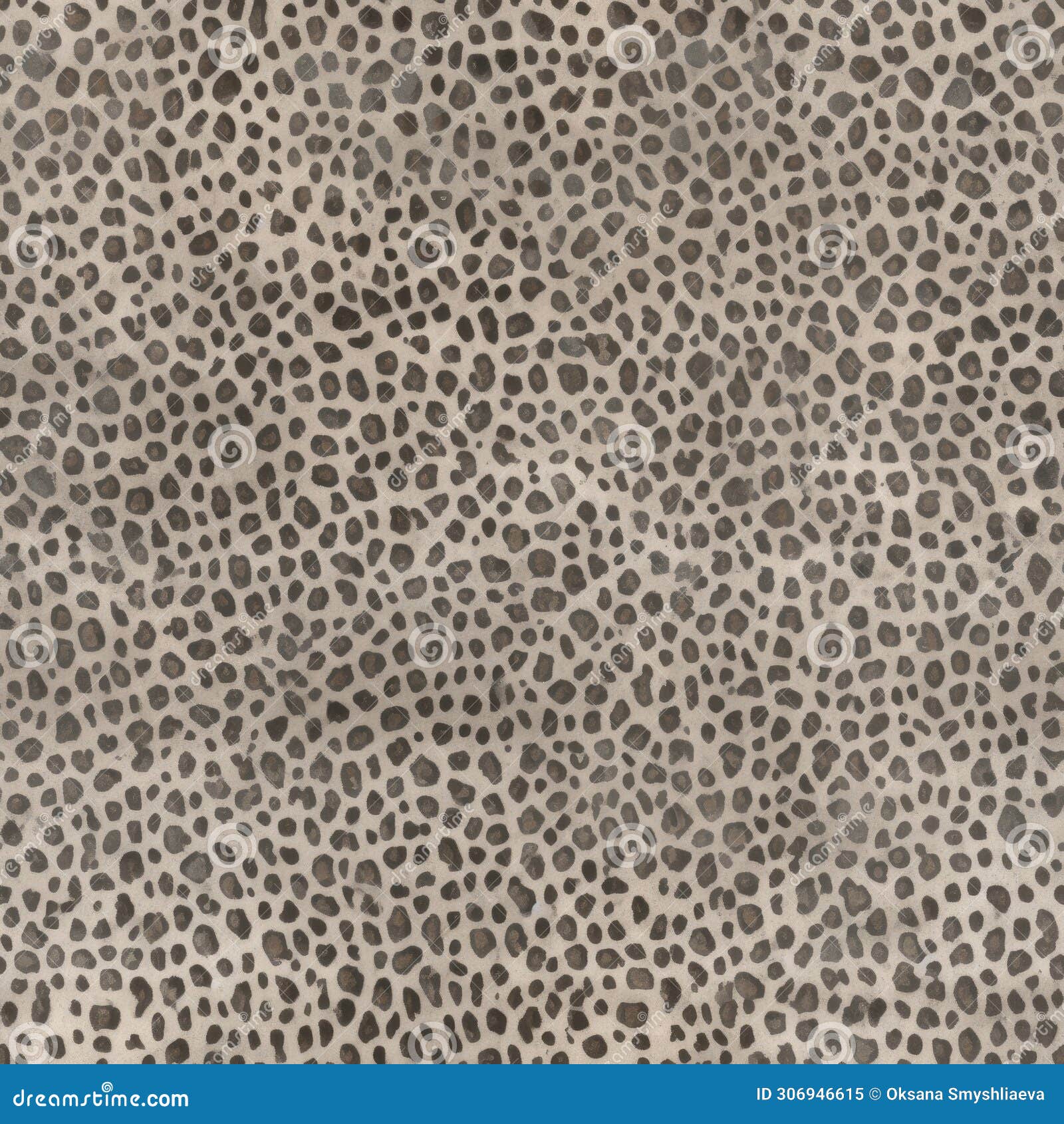 Patched Leopard Spot Textured Design. Seamless Patched Texture with a ...
