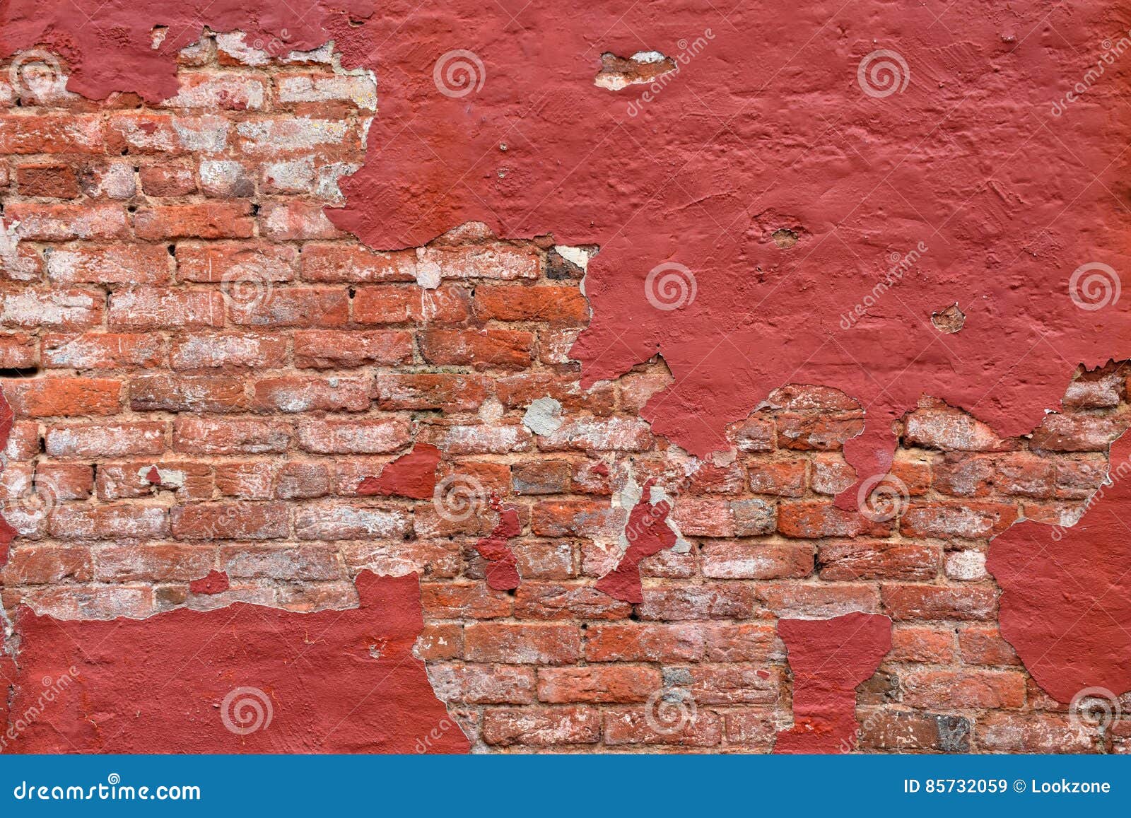 Patched Red Brick Wall stock image. Image of bricks, constructed - 85732059