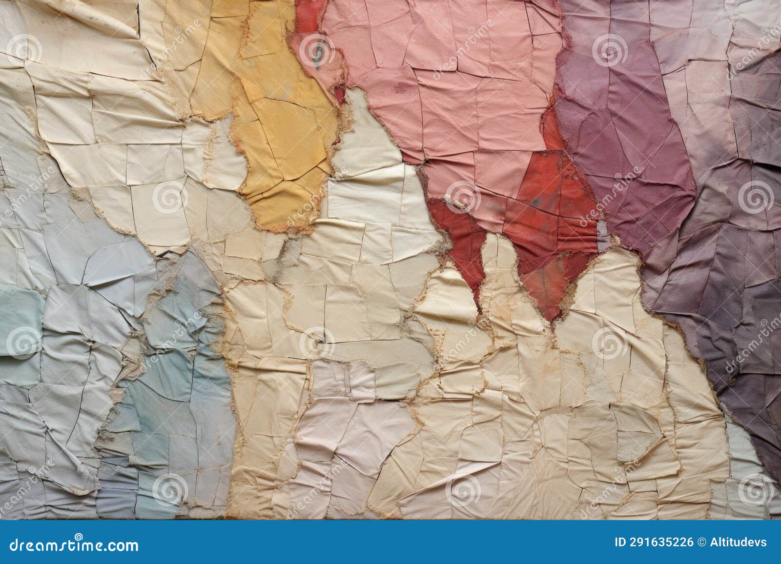 Patched-up torn paper stock photo. Image of generated - 291635226