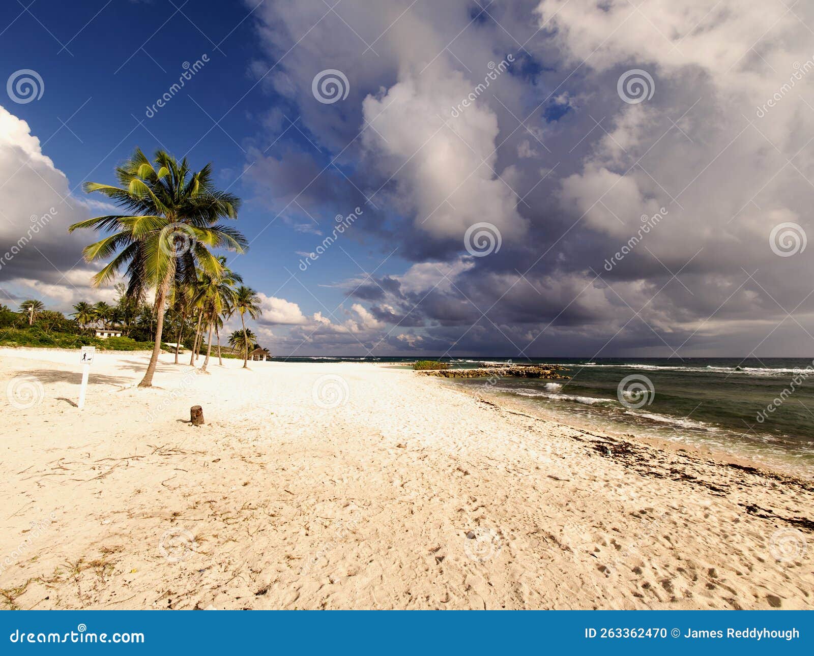 Cinematic Beach Shot stock photo. Image of thunderclouds - 263362470