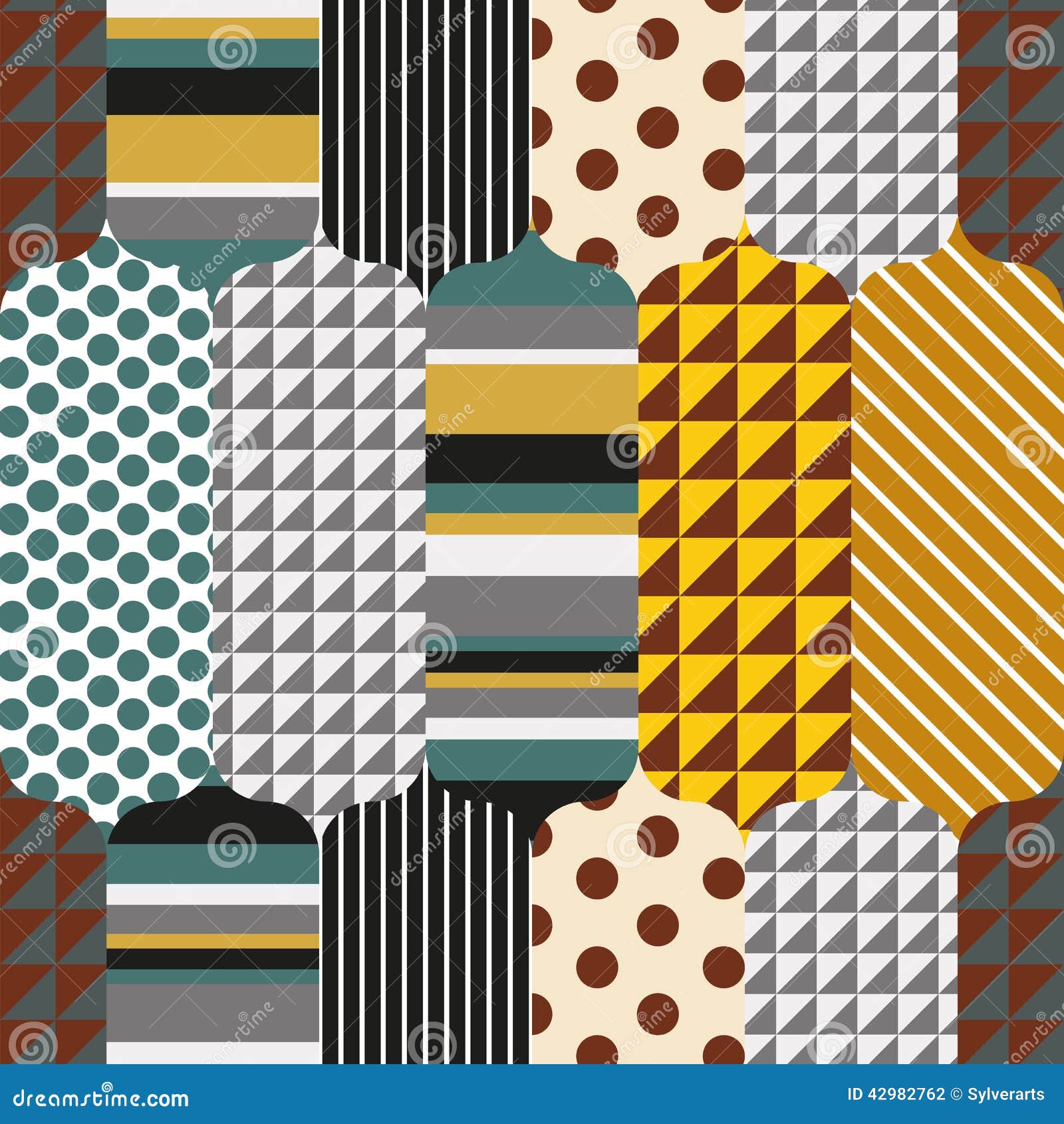 Patches seamless texture. stock vector. Illustration of repetitive ...