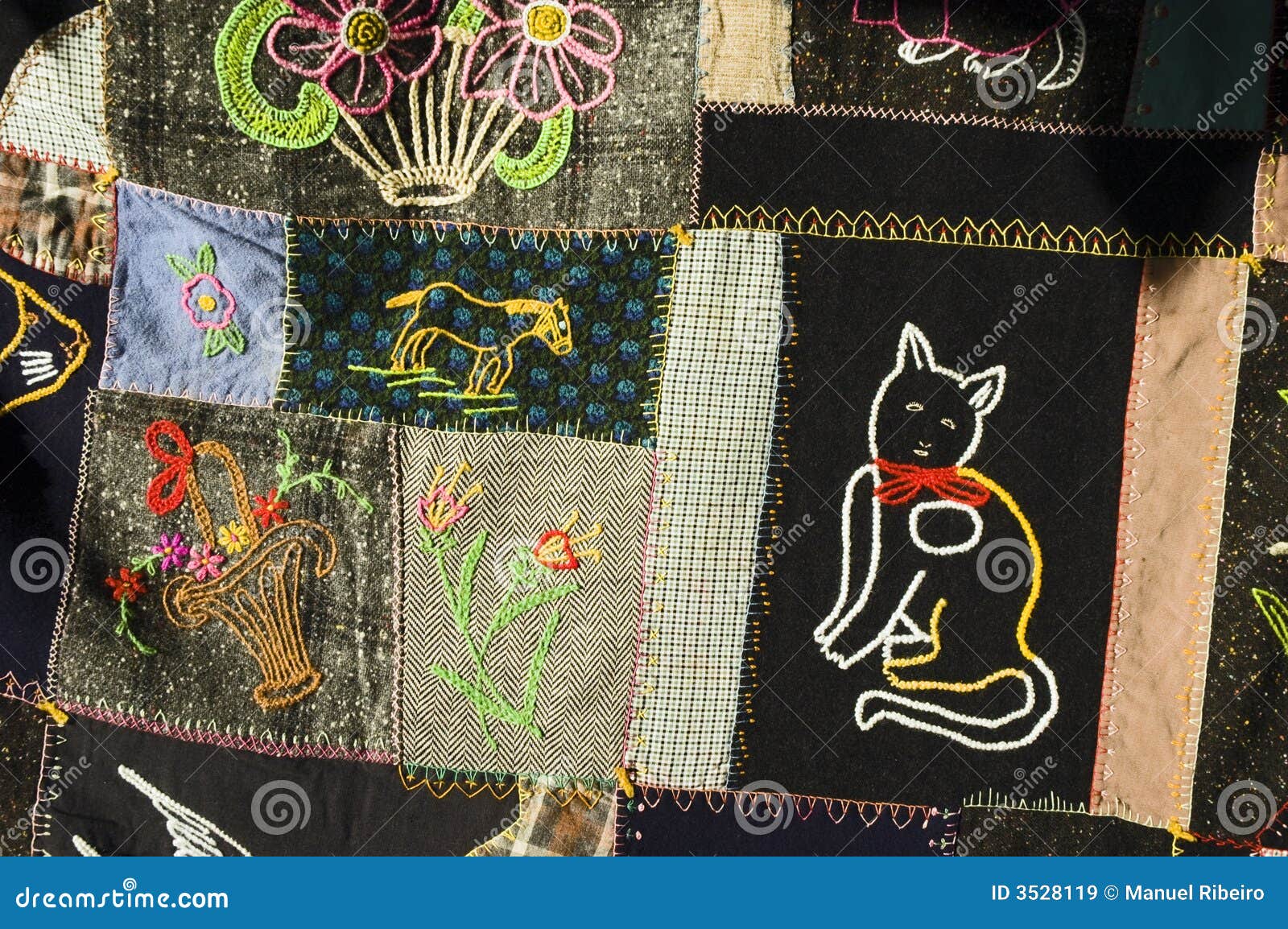 Patchwork stock image. Image of needlework, ancient, care - 3528119