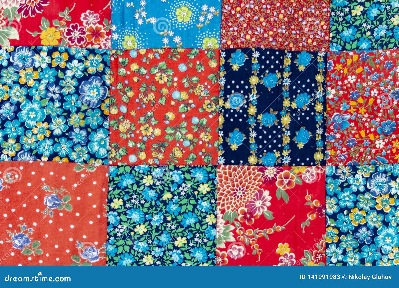 Patchwork Abstract Fabric Background Stock Image - Image of background ...