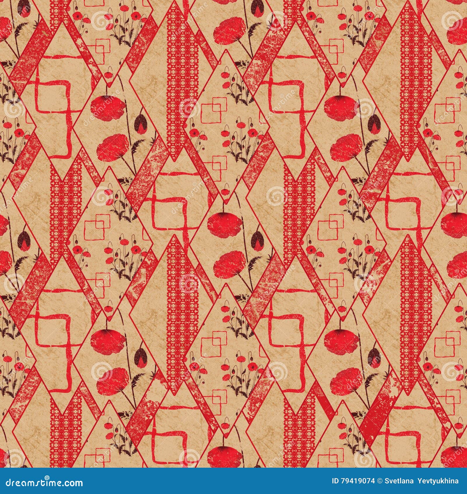 Patchwork Abstract Seamless Floral, Pattern Texture Light Background ...