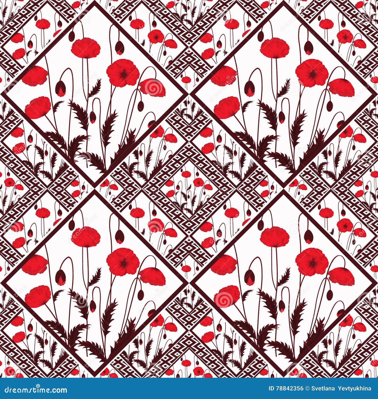 Patchwork Abstract Seamless Floral, Pattern Texture Light Background ...