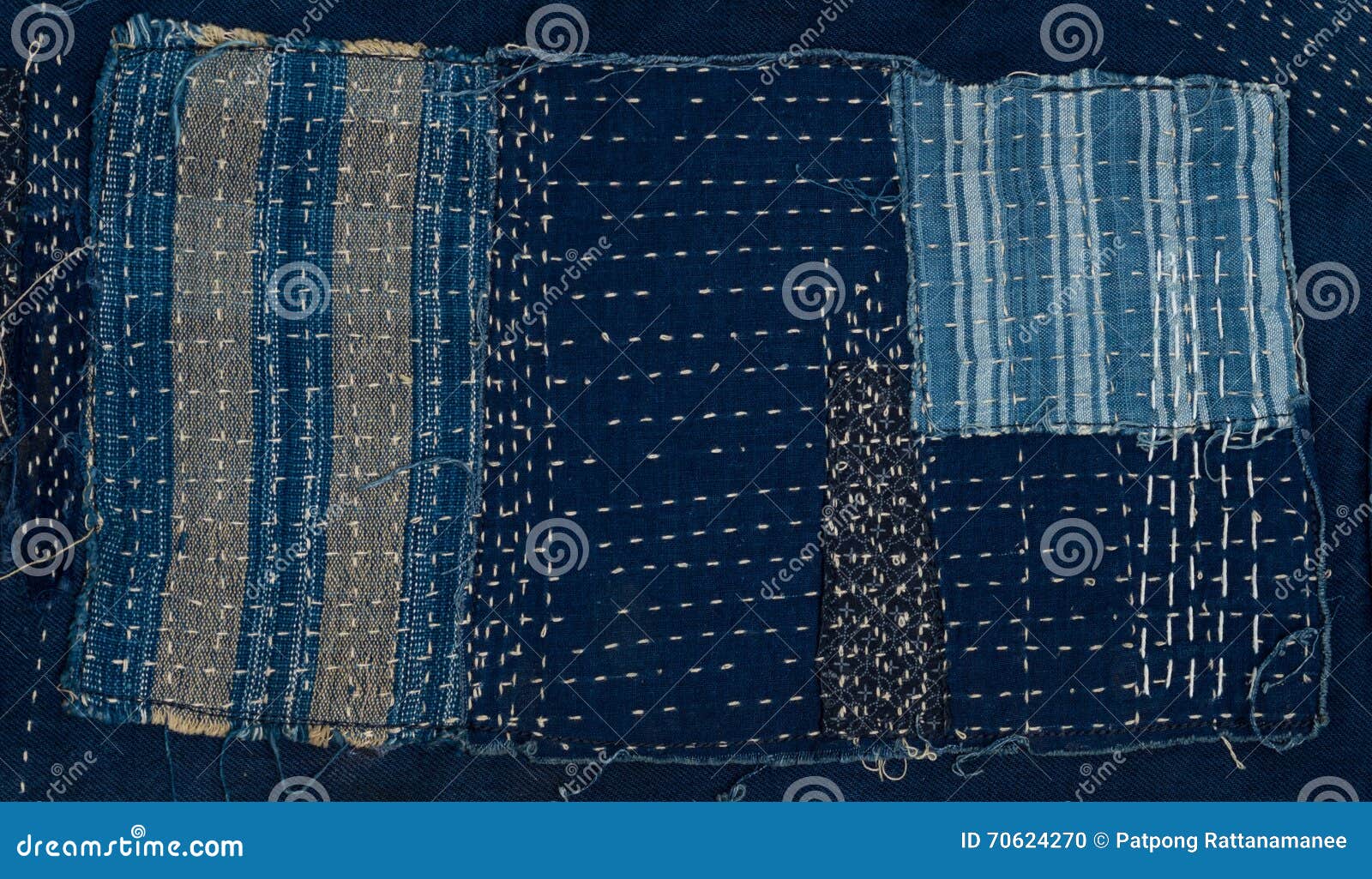 Patchwork Background , Denim Patchwork . Stock Photo - Image of ...