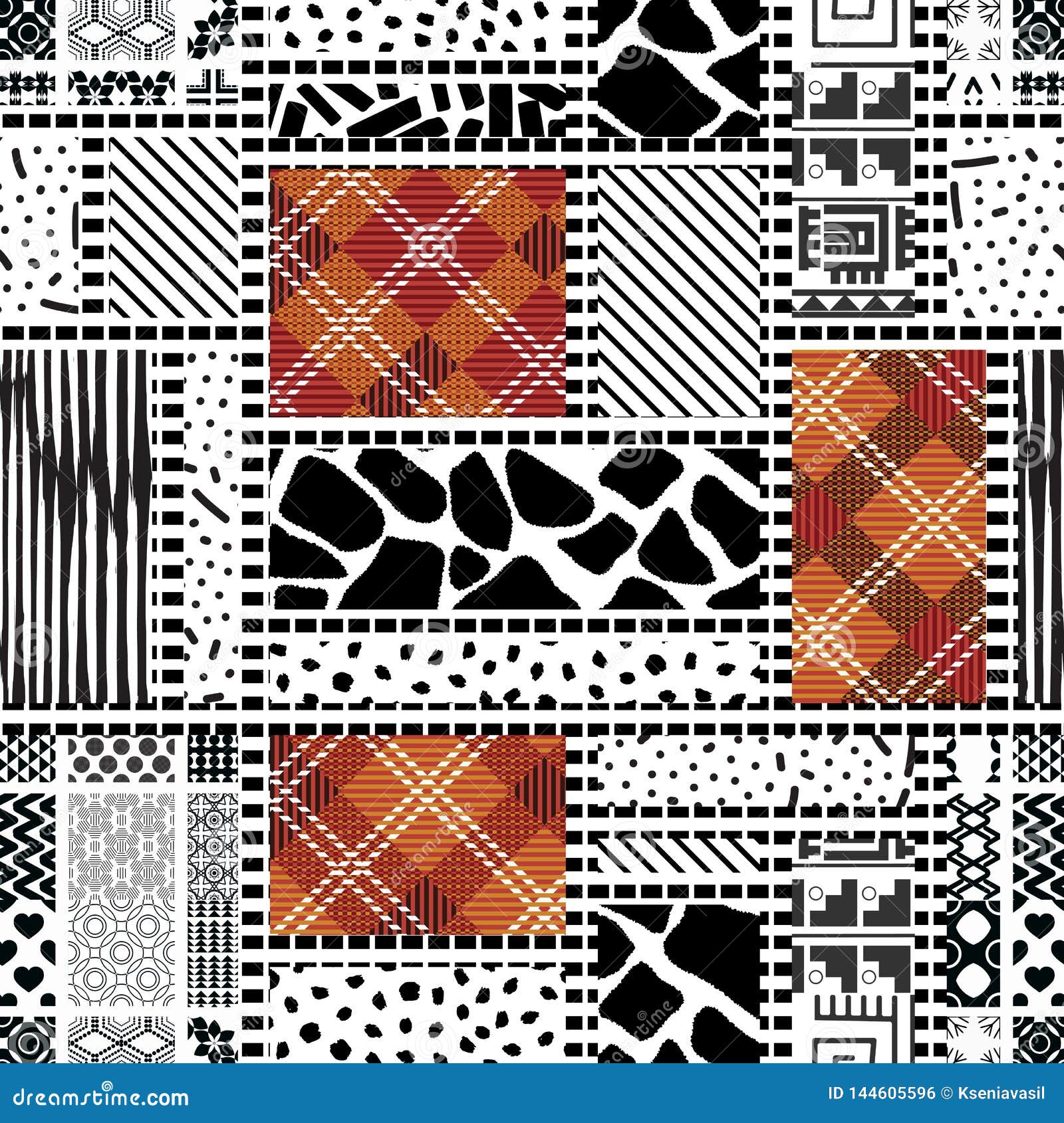 Patchwork Background Vector Stock Vector - Illustration of indian ...