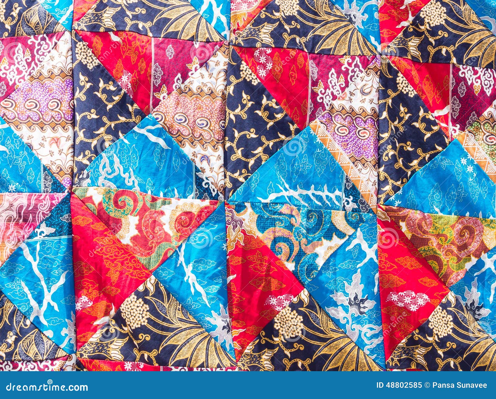 Patchwork Blanket Seamless Texture Stock Image - Image of hobbies ...