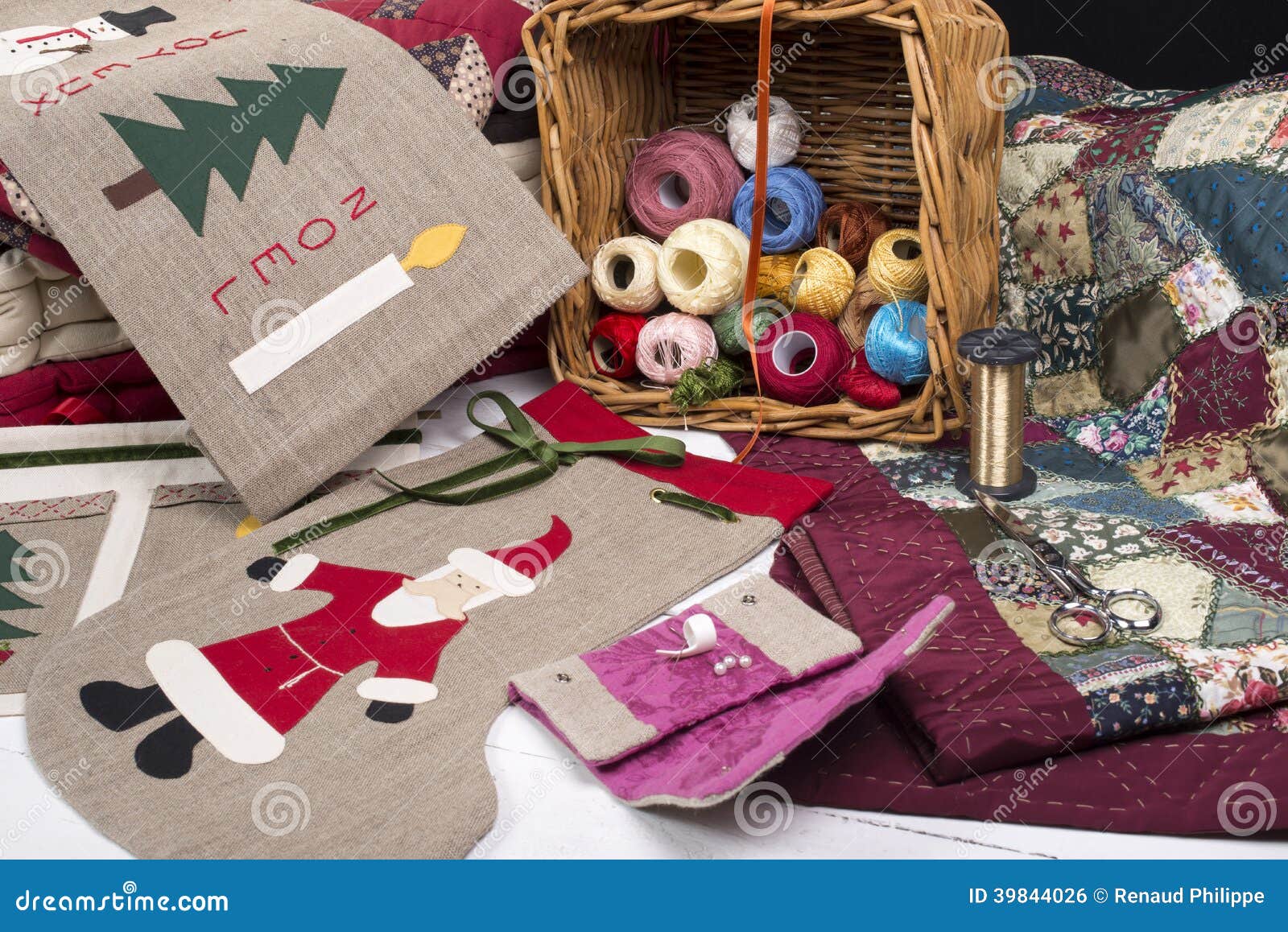 Patchwork christmas stock photo. Image of multi, purple - 39844026