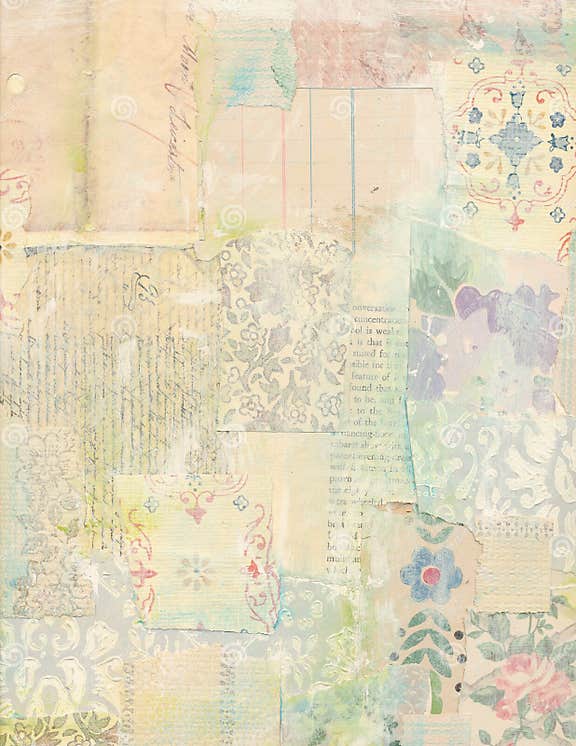Patchwork Collage of Vintage Papers Stock Photo - Image of wallpaper, montage: 37664998