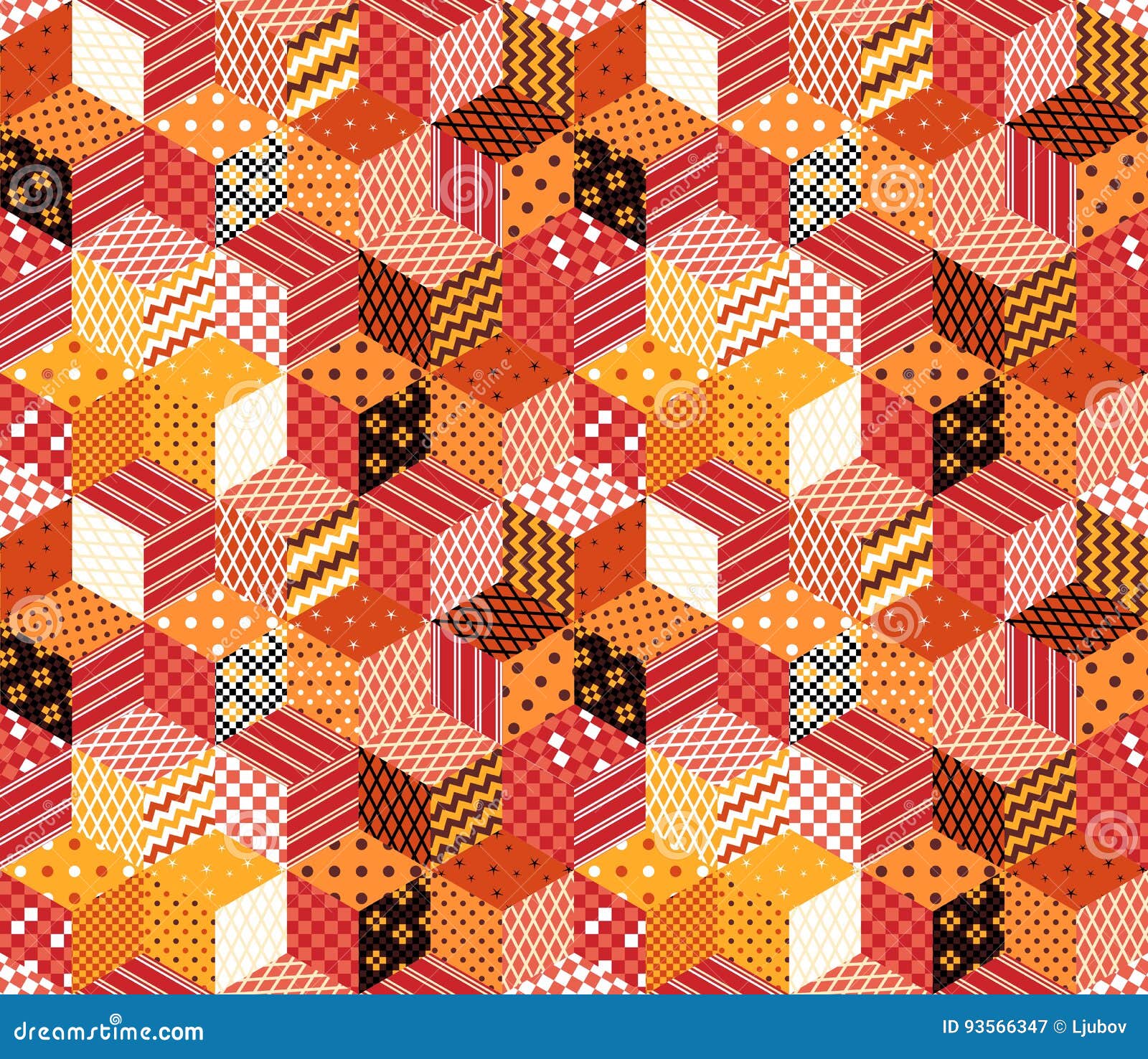 Patchwork With Colorful Train Vector Illustration | CartoonDealer.com ...