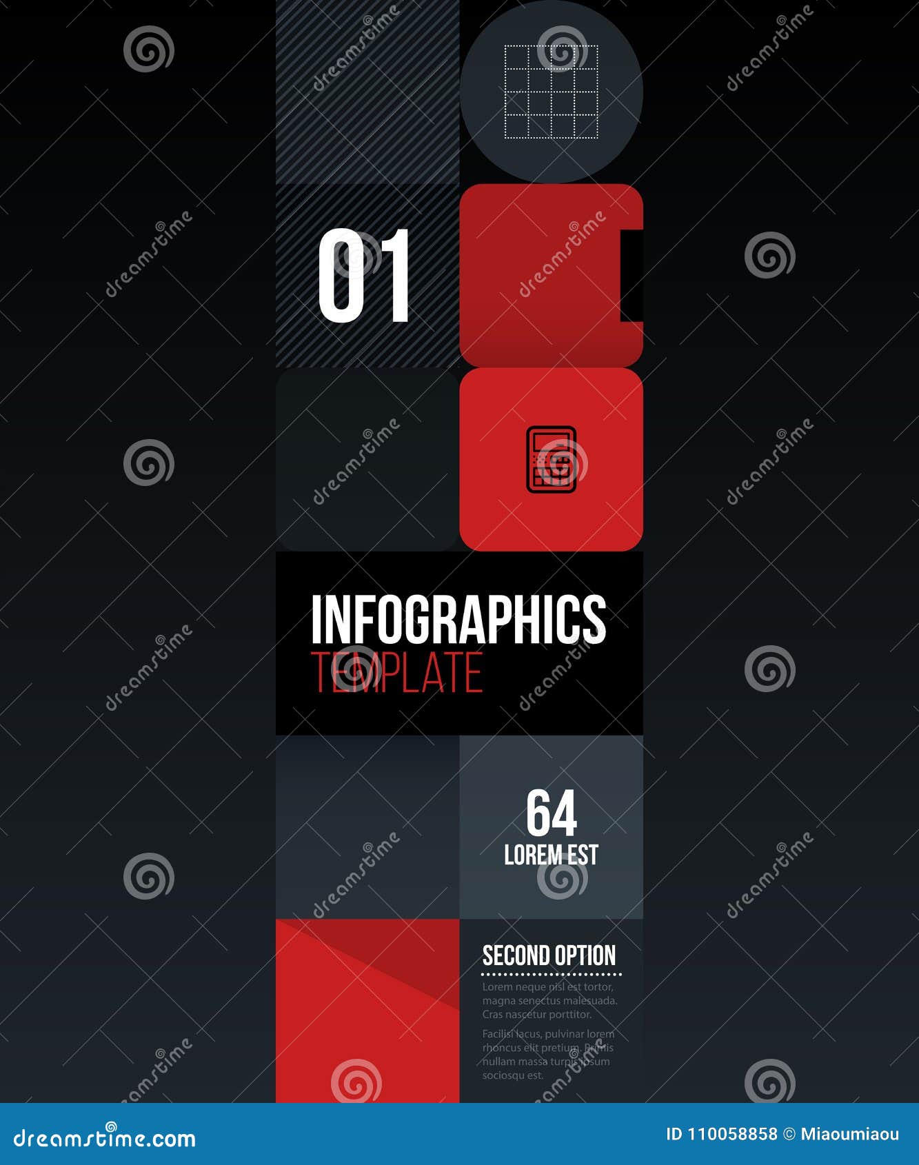 Patchwork Cross Template in Dark Corporate Style Stock Vector ...