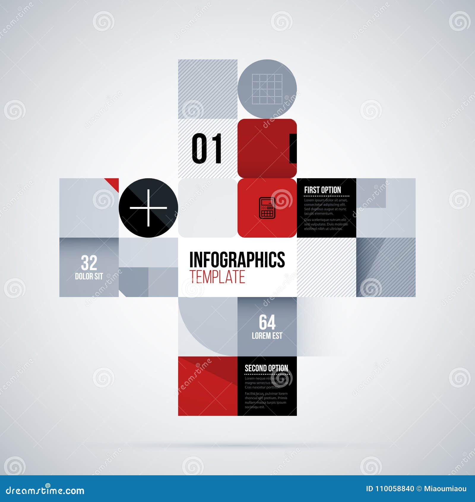 Patchwork Cross Template in Modern Business Style Stock Vector ...