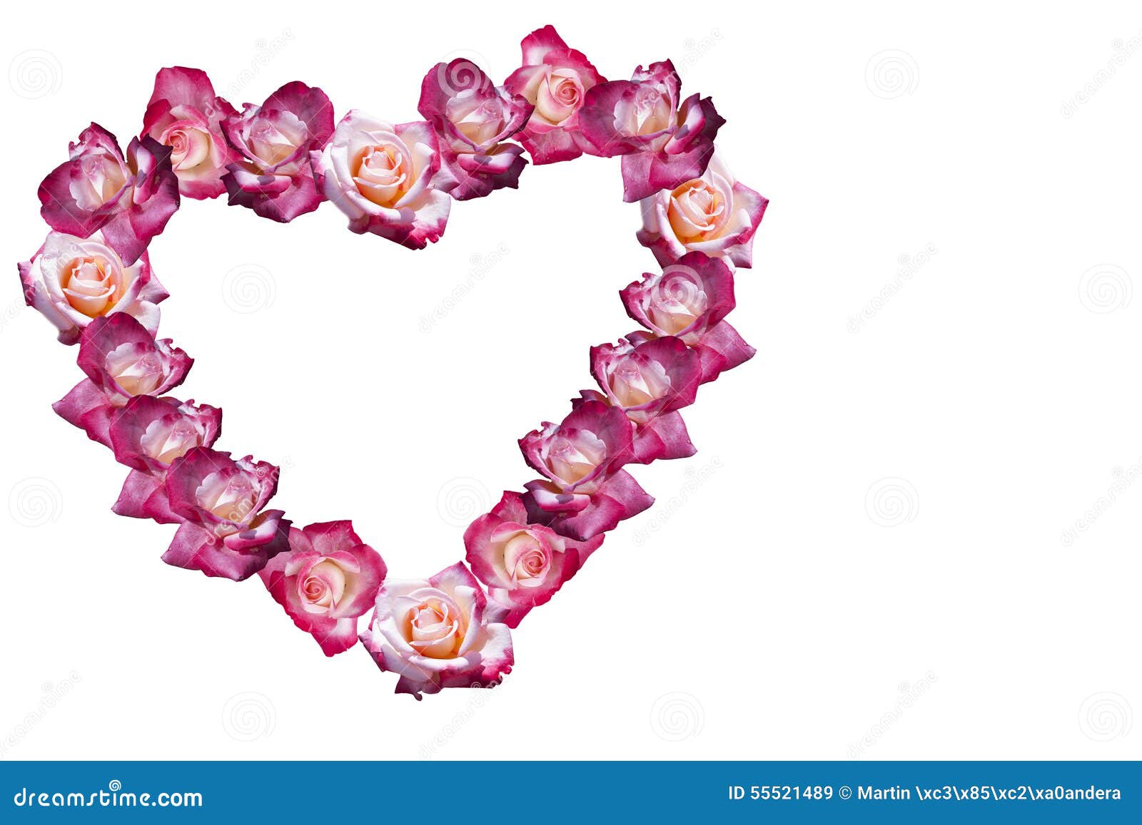 Patchwork De Coeurs Des Roses De Fleurs, D'isolement Sur Le Blanc Image ...