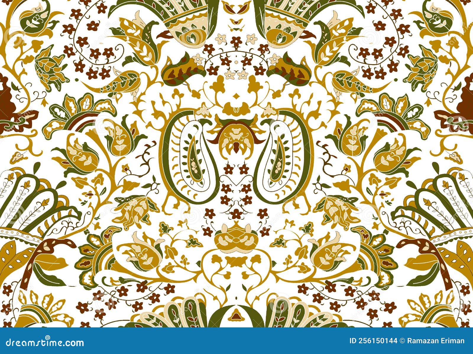 Halftone Color Texture Background. Paisley Vintage Illustration Texture ...