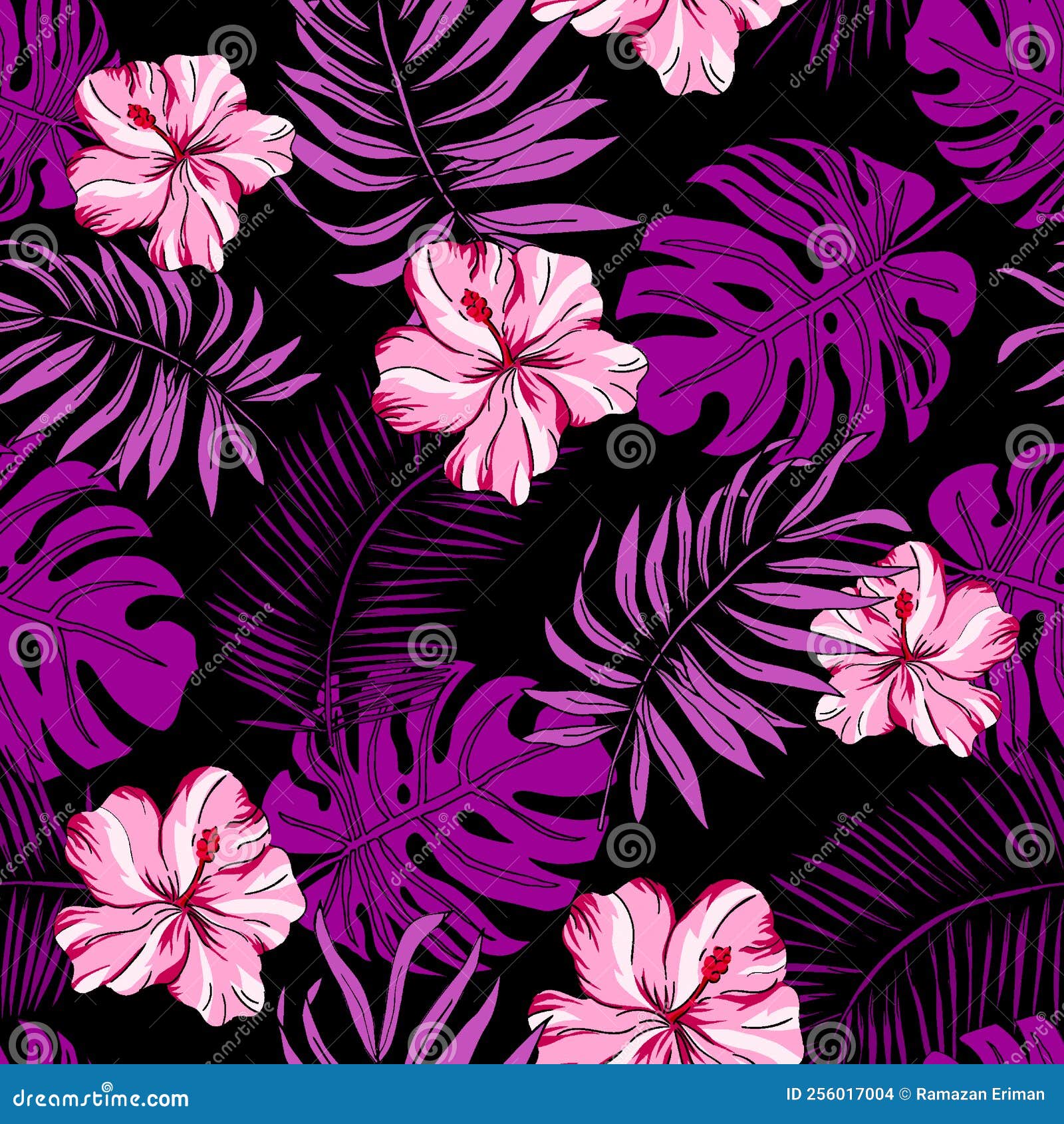 Watercolor Flowers Texture Background. Vintage Illustration Texture ...