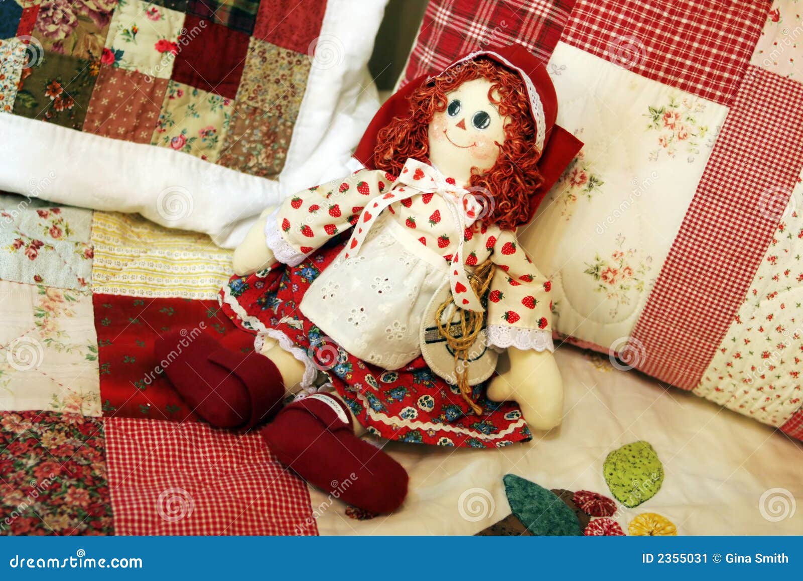 Patchwork dolls stock image. Image of furniture, design - 2355031