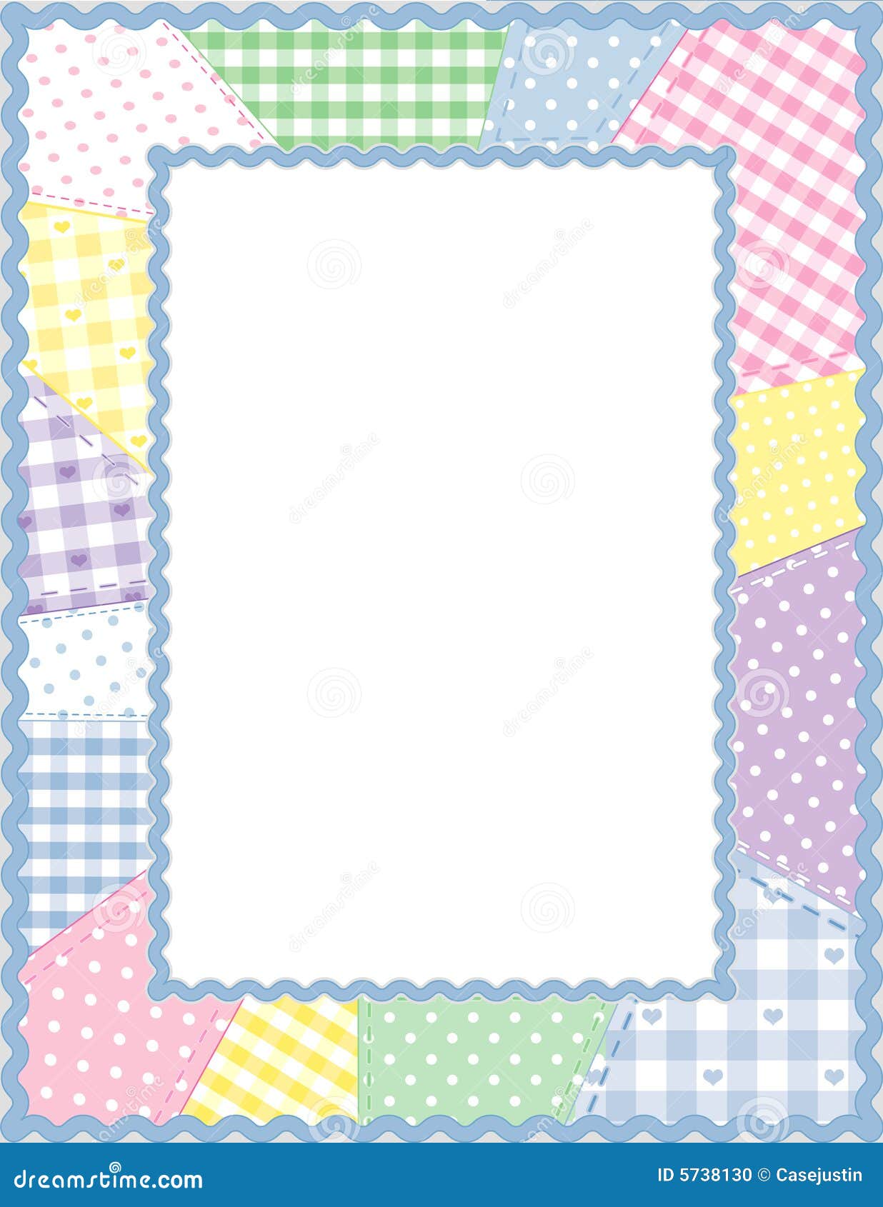 Patchwork Frame, Pastels stock vector. Illustration of country - 5738130