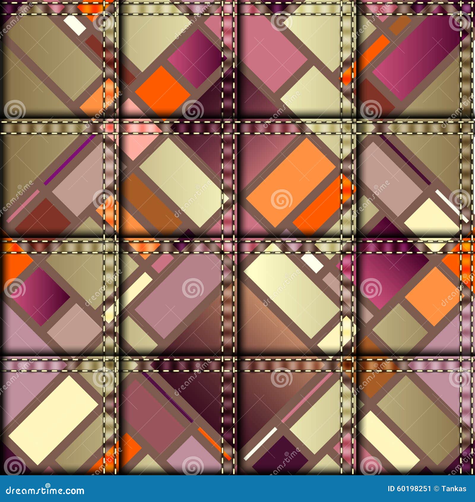 Patchwork in Geometric Style Stock Vector - Illustration of repeating ...