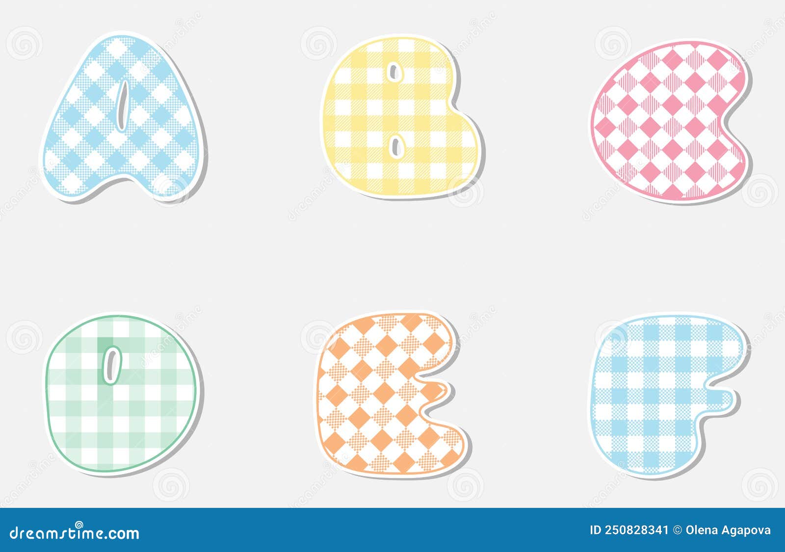 Patchwork Hand Drawn Textile Font. Cute Textile Font for Scrapbook or ...