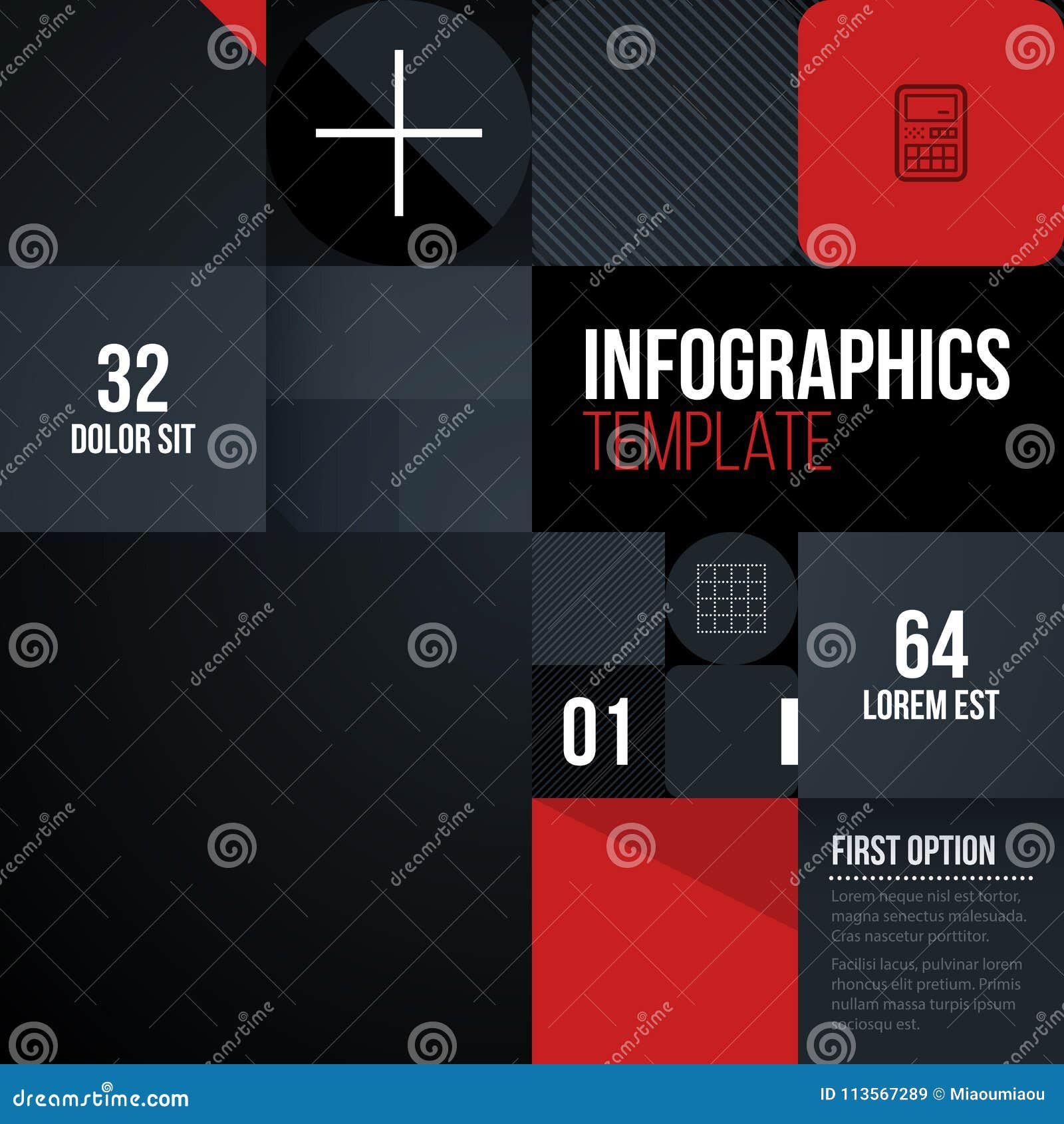 Patchwork/mosaic Background Template in Dark Corporate Style. EPS10 ...
