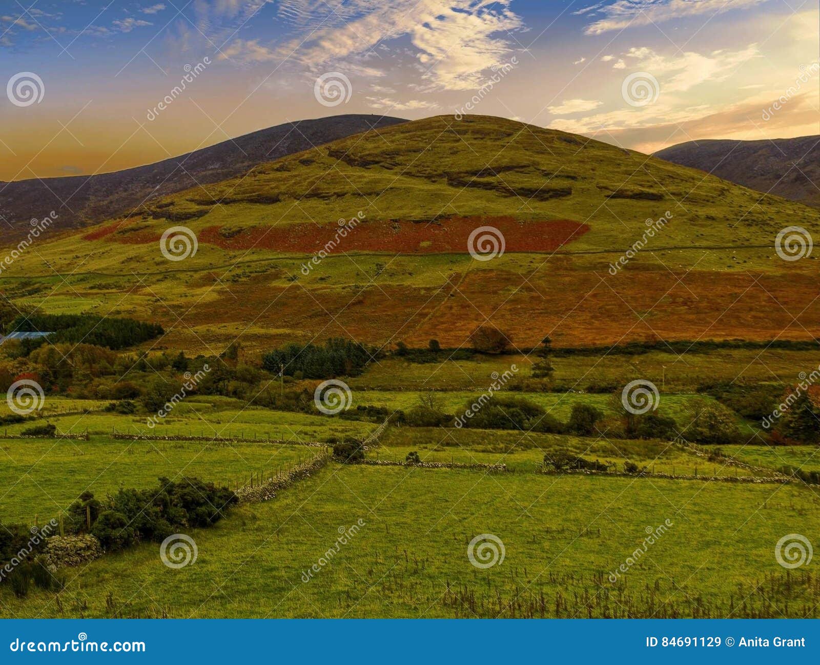Patchwork mountain stock image. Image of patchwork, mountain - 84691129