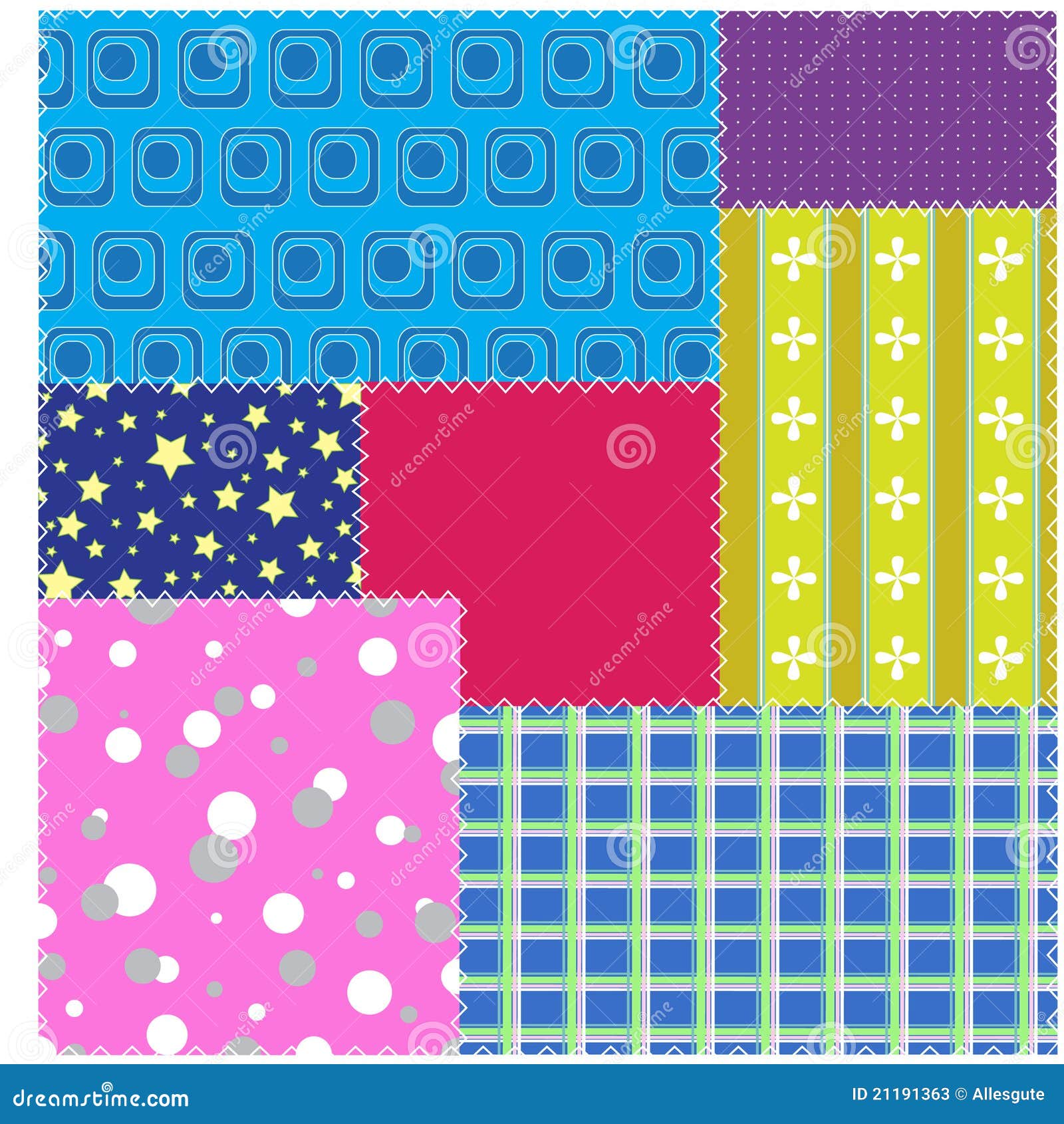 Patchwork pattern stock illustration. Illustration of design - 21191363