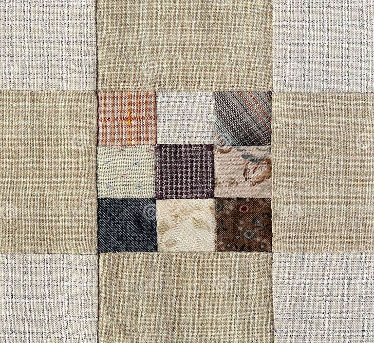 Patchwork Quilt , Basic Pattern Square Stock Photo - Image of handmade ...
