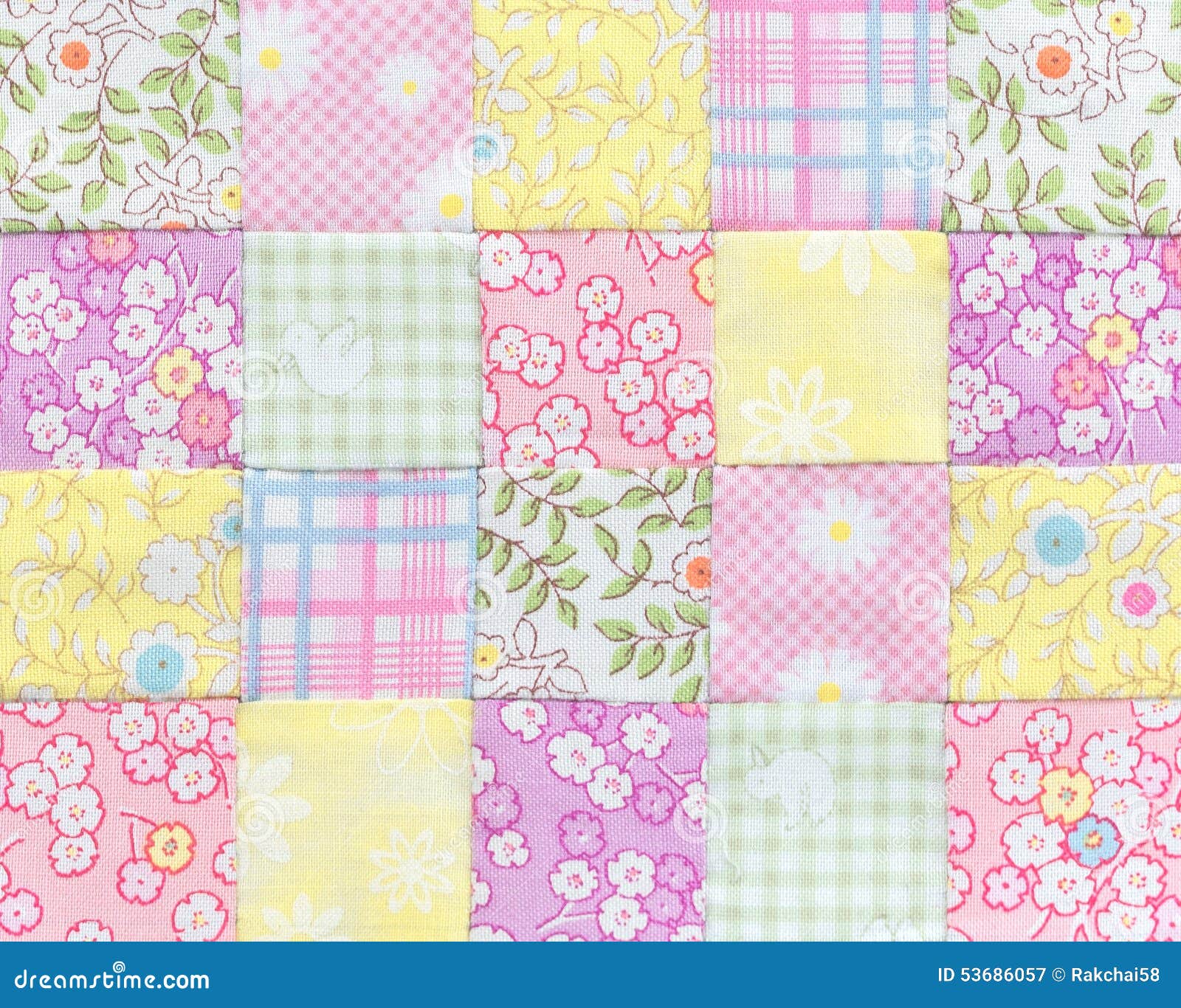 Patchwork Quilt , Basic Pattern Square Stock Image - Image of snippet ...