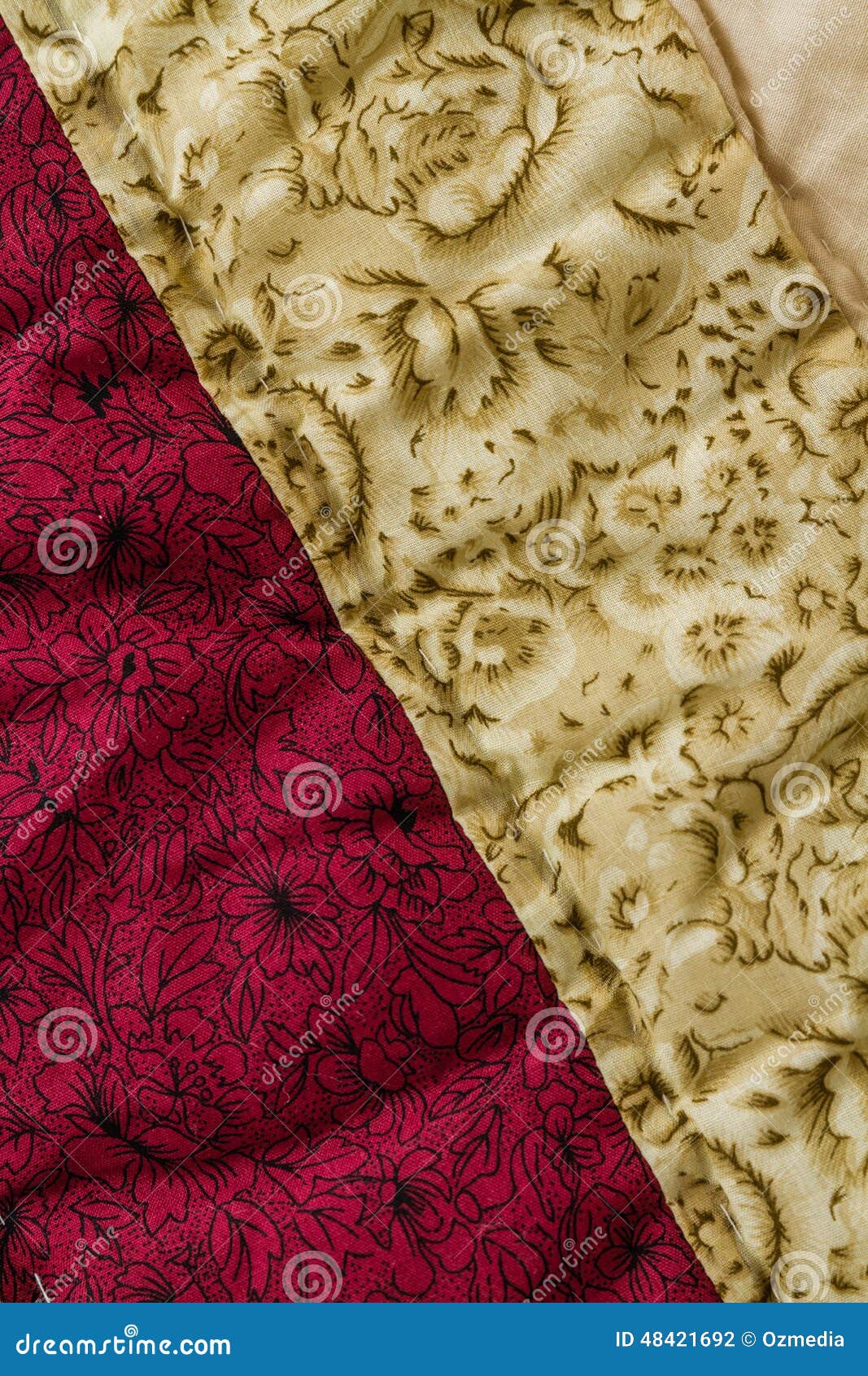 Patchwork Quilt stock photo. Image of homemade, handicraft - 48421692