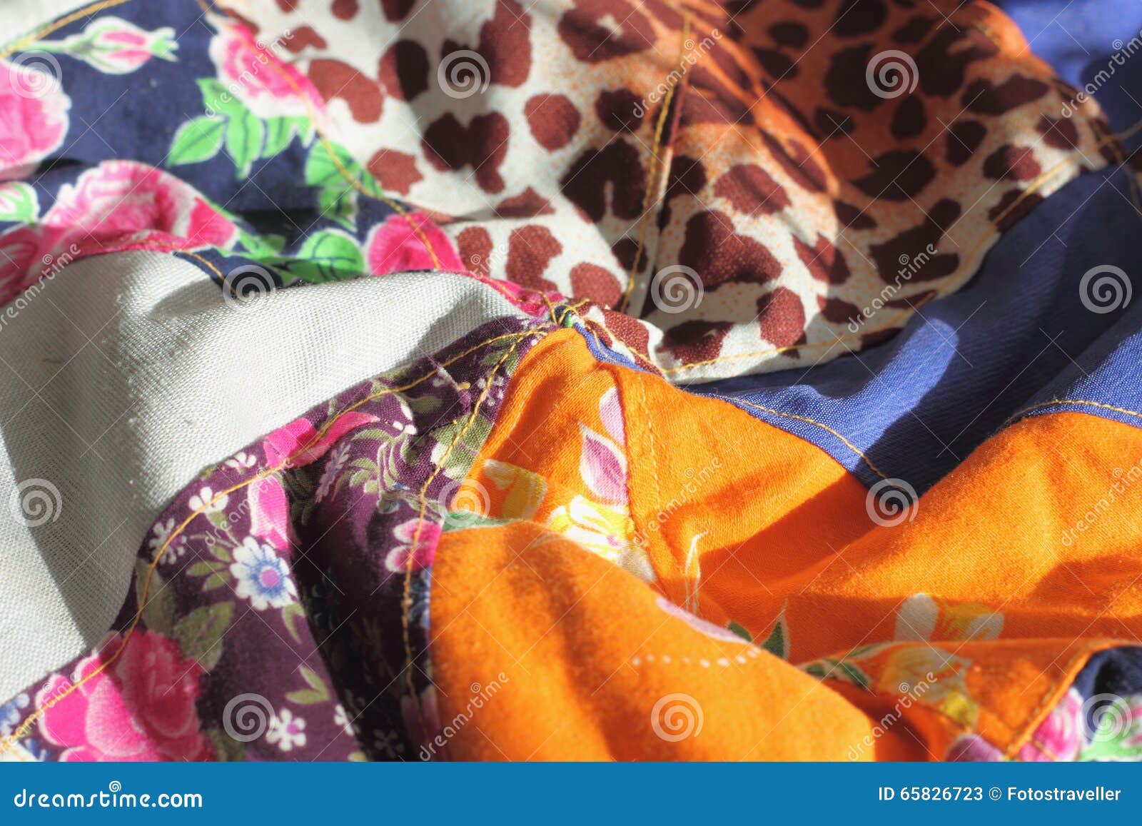 Patchwork quilt stock image. Image of knitted, feet, background - 65826723
