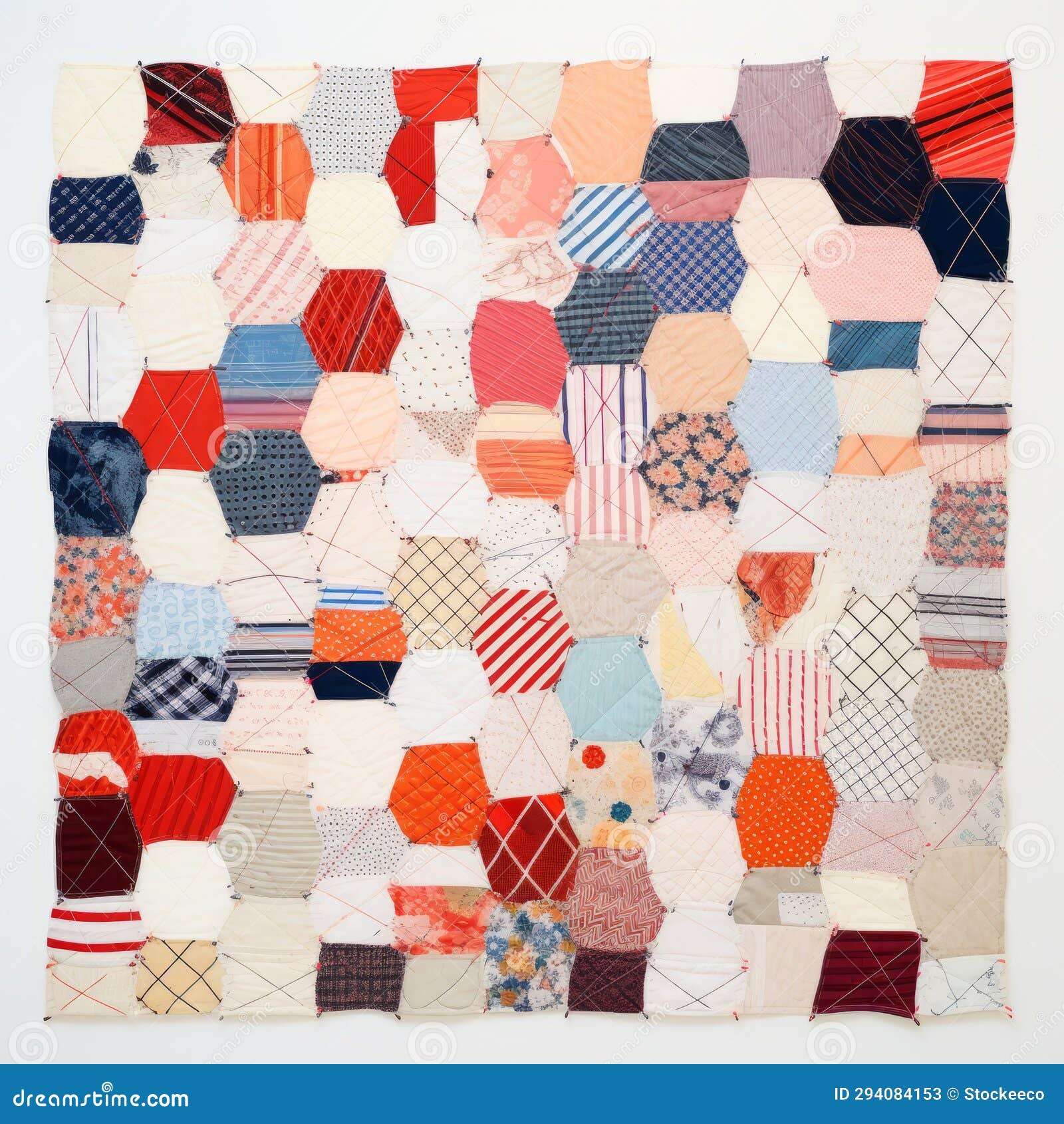 Patchwork Quilt: a Modern Twist on Traditional Design Stock ...