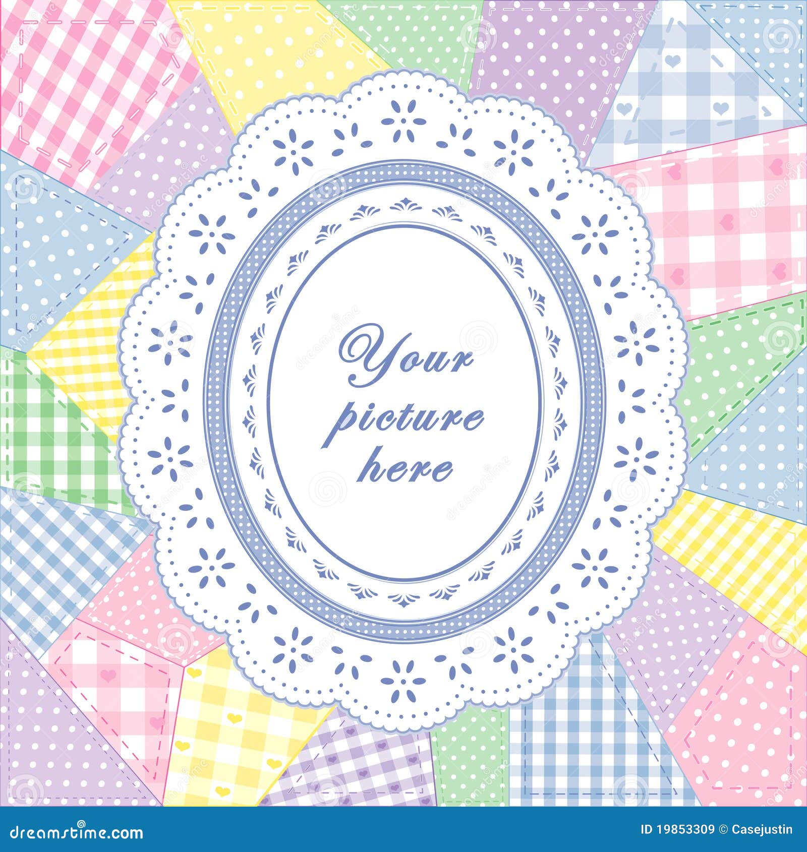 Eyelet Lace Frame, Seamless Background Cartoon Vector | CartoonDealer ...