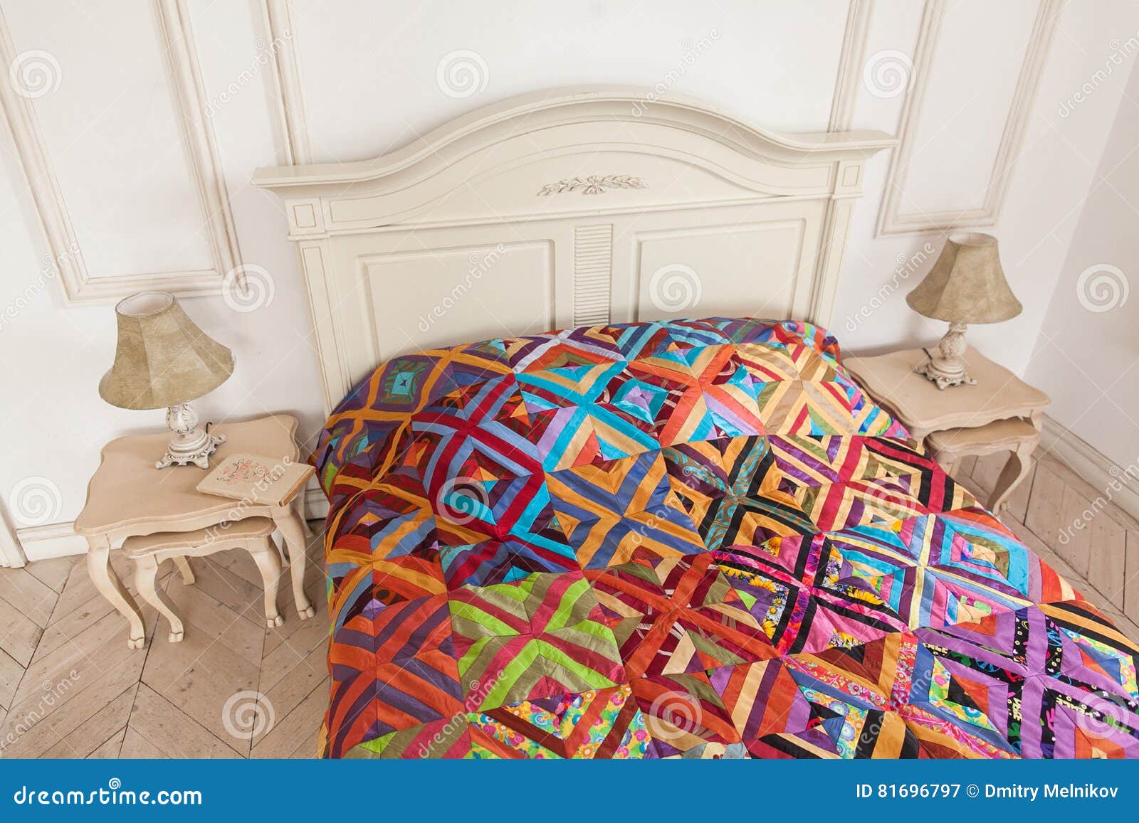 Patchwork Quilt. Part of Patchwork Quilt As Background Stock Image ...