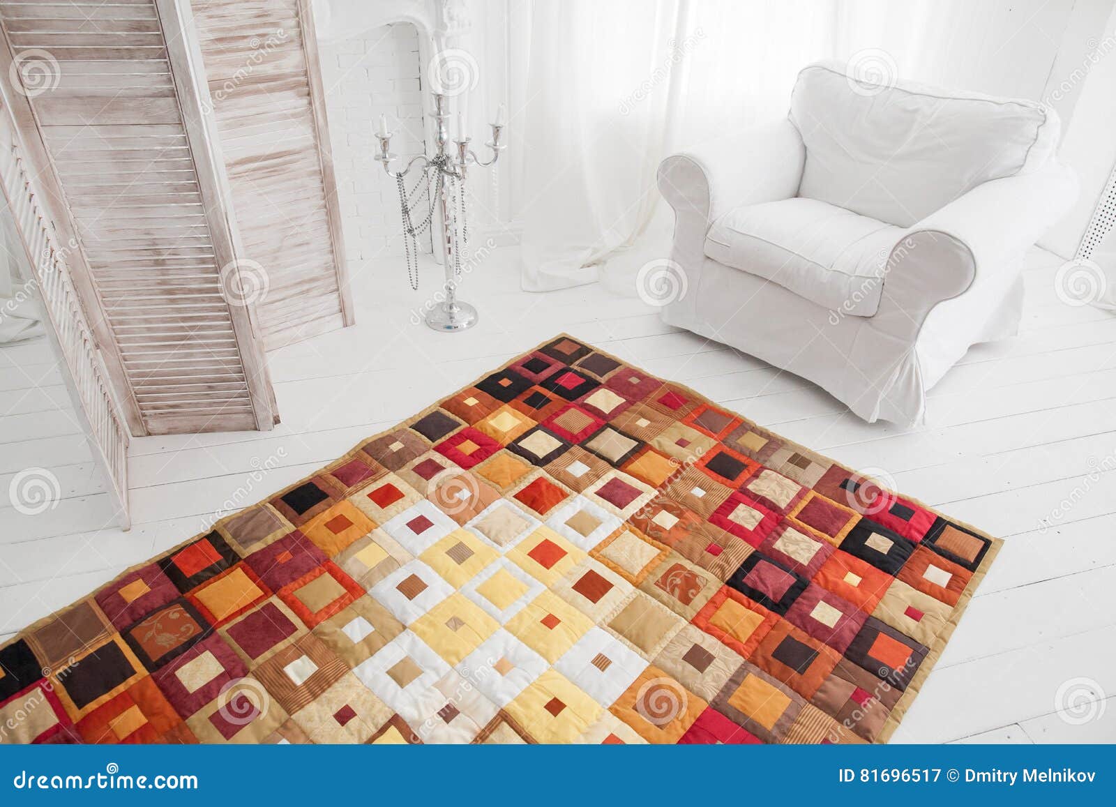 Patchwork Quilt. Part of Patchwork Quilt As Background. Handmade ...