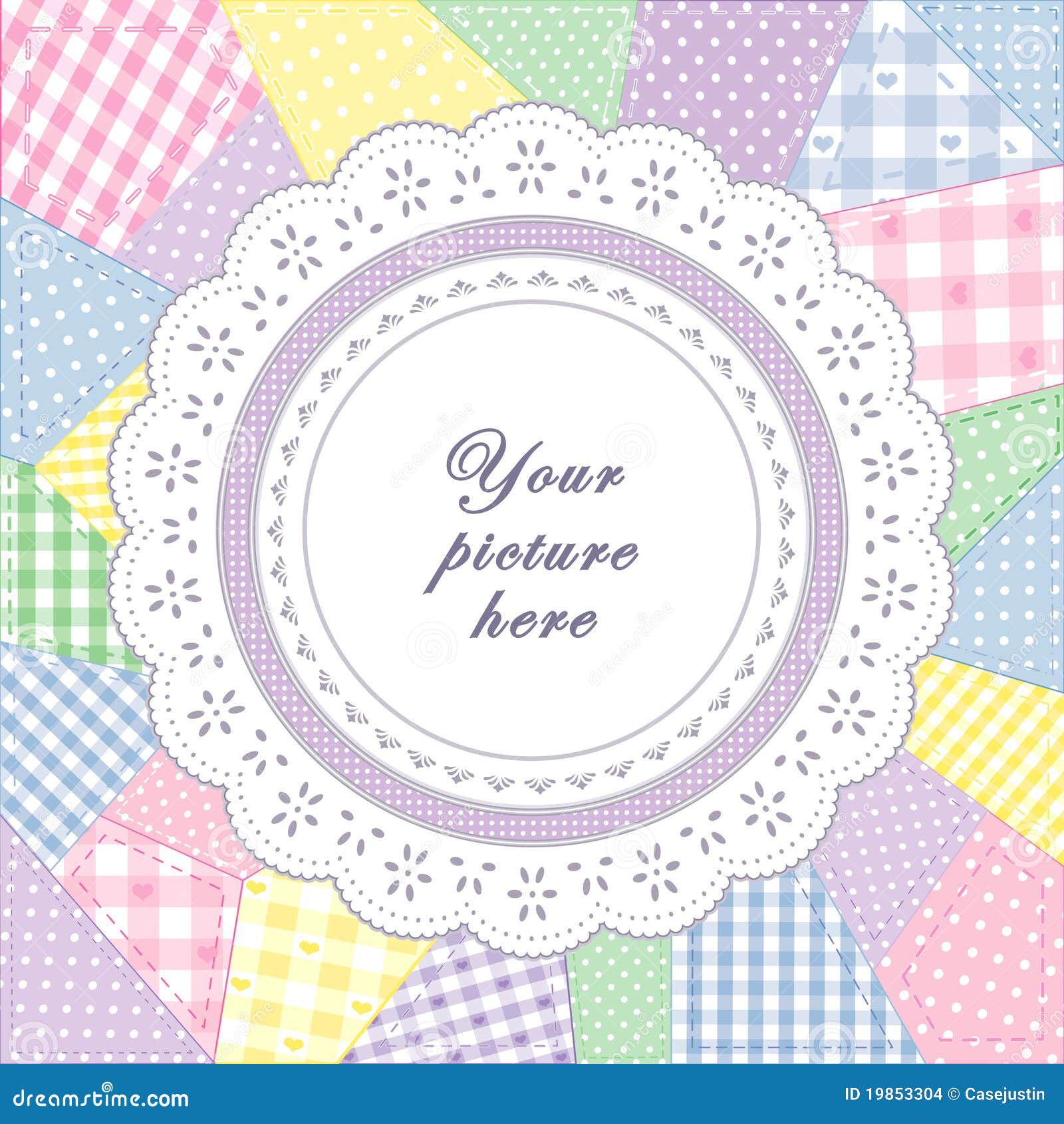 Eyelet Lace Frame, Seamless Background Cartoon Vector | CartoonDealer ...