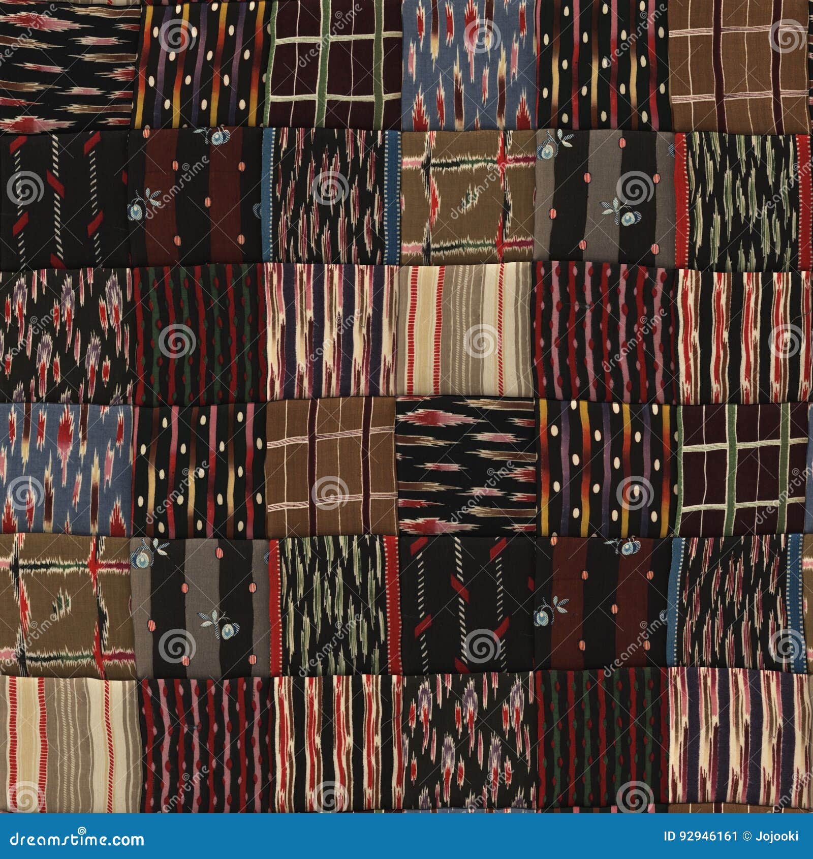 Patchwork Quilt Seamless Texture Stock Illustration - Illustration of ...