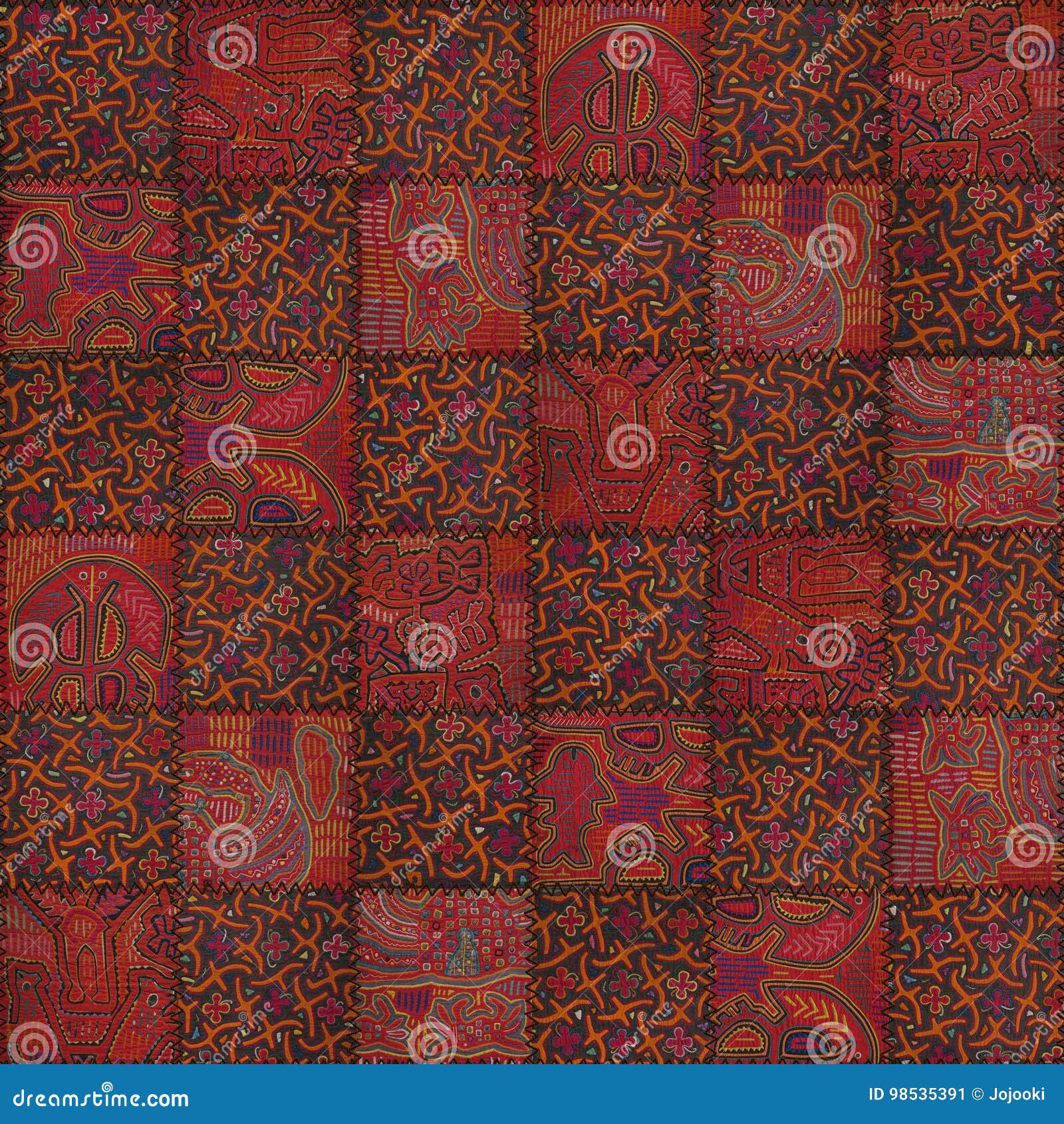 Patchwork Quilt Seamless Texture Stock Illustration - Illustration of ...