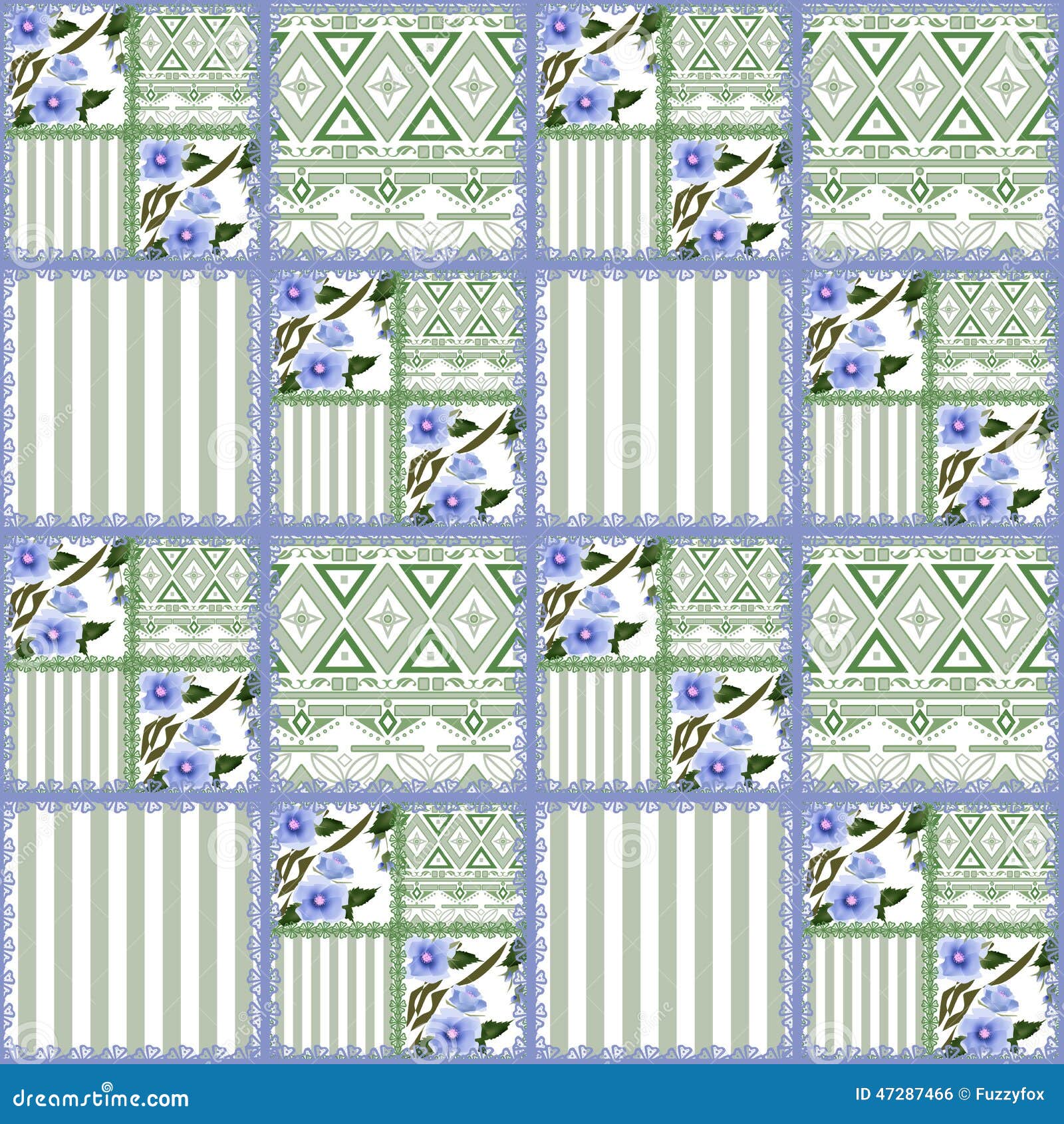 Patchwork Retro Texture Pattern Background Royalty-Free Stock ...