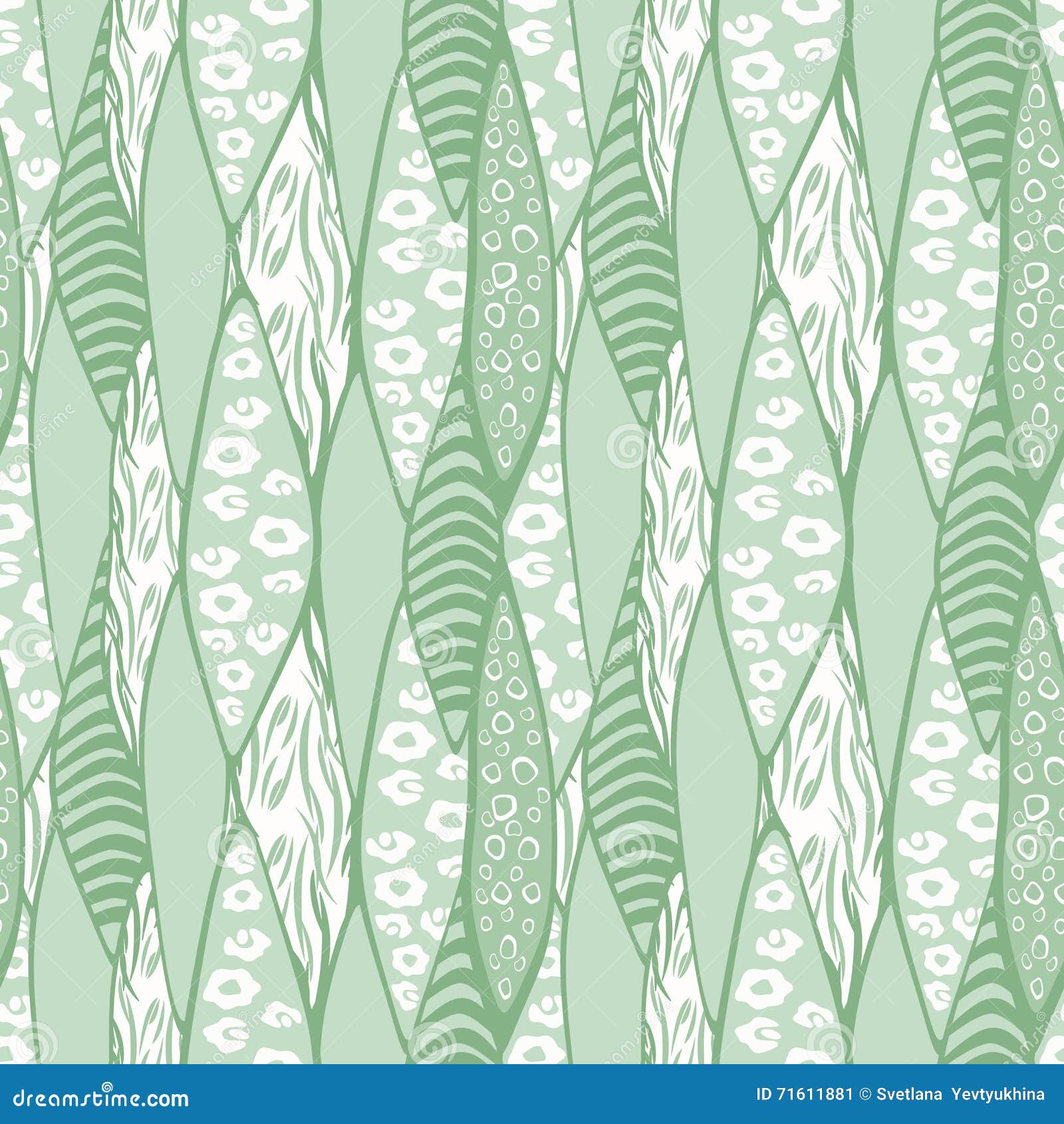 Patchwork Seamless Abstract Pattern Green Background. Stock ...