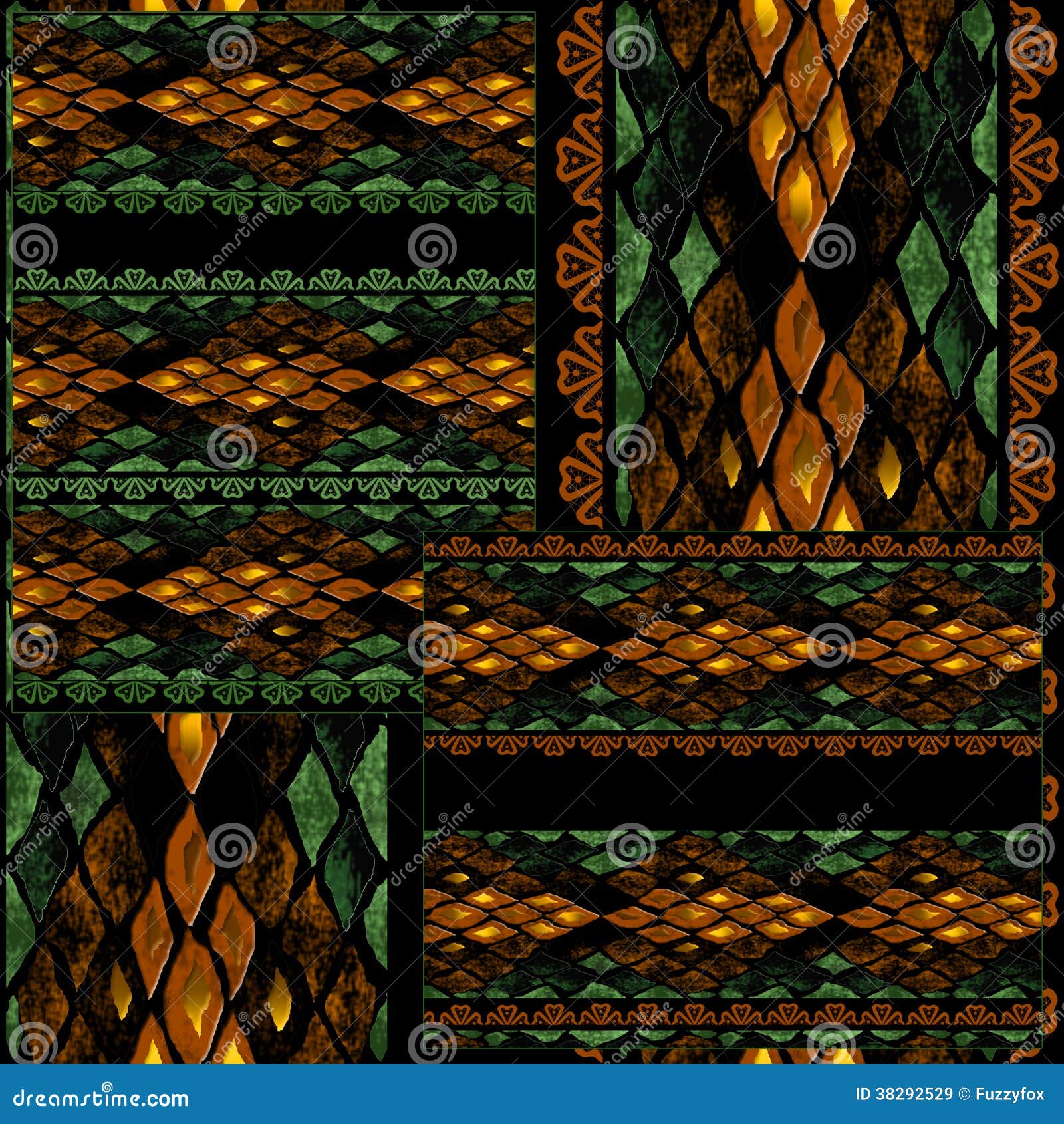 Seamless Snake Skin Scales Texture. Simple Ornament, Can Be Used For ...