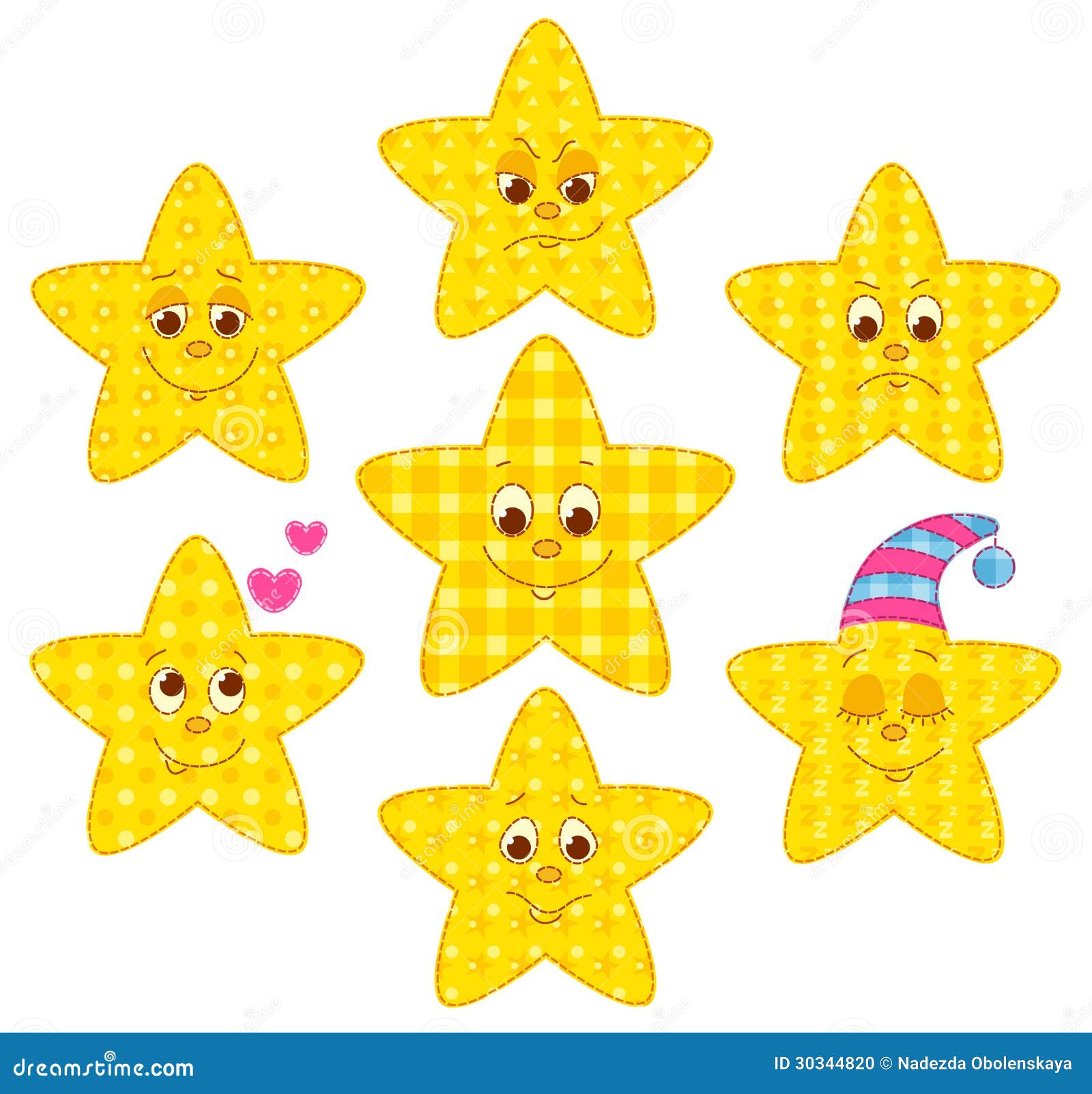 Patchwork stars stock vector. Illustration of grief, artwork - 30344820