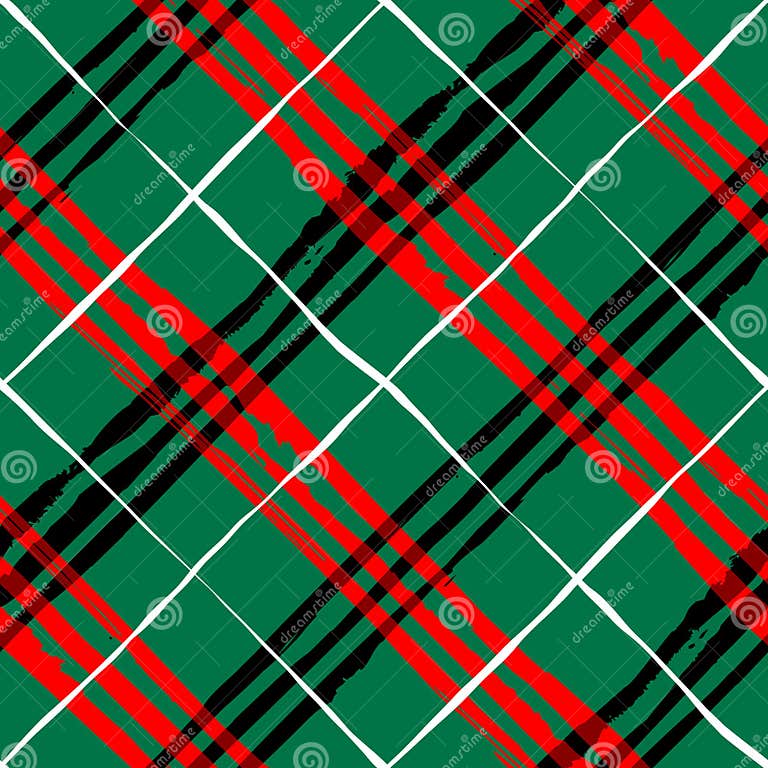 Patchwork Textile Pattern. Seamless Plaid Design Background. Merry ...