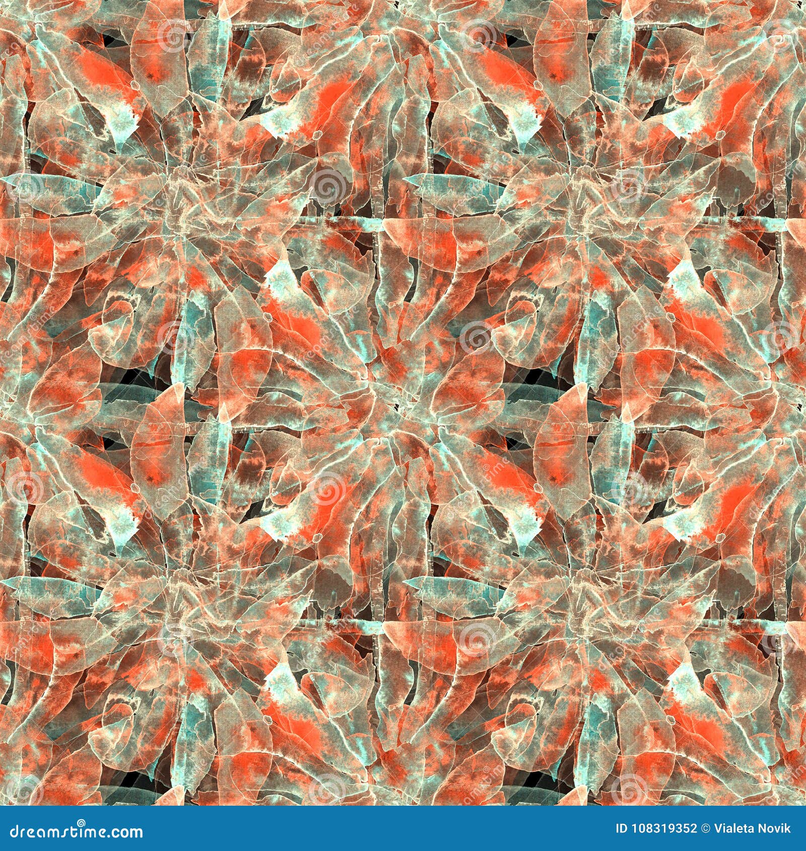 Patchwork Watercolor Seamless Pattern. Stock Photo - Image of patchwork ...