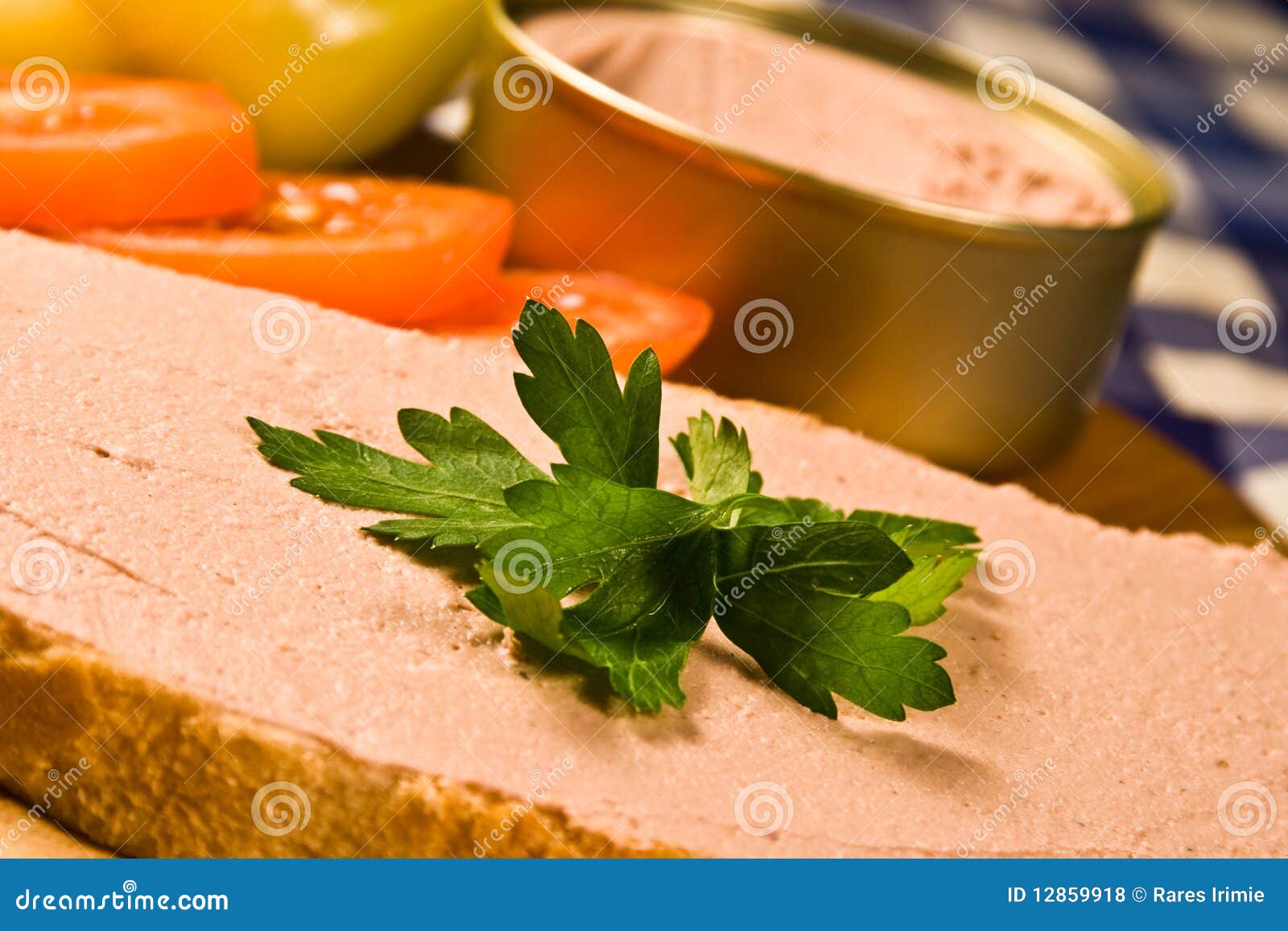 Pate stock photo. Image of pate, slices, bread, spread - 12859918