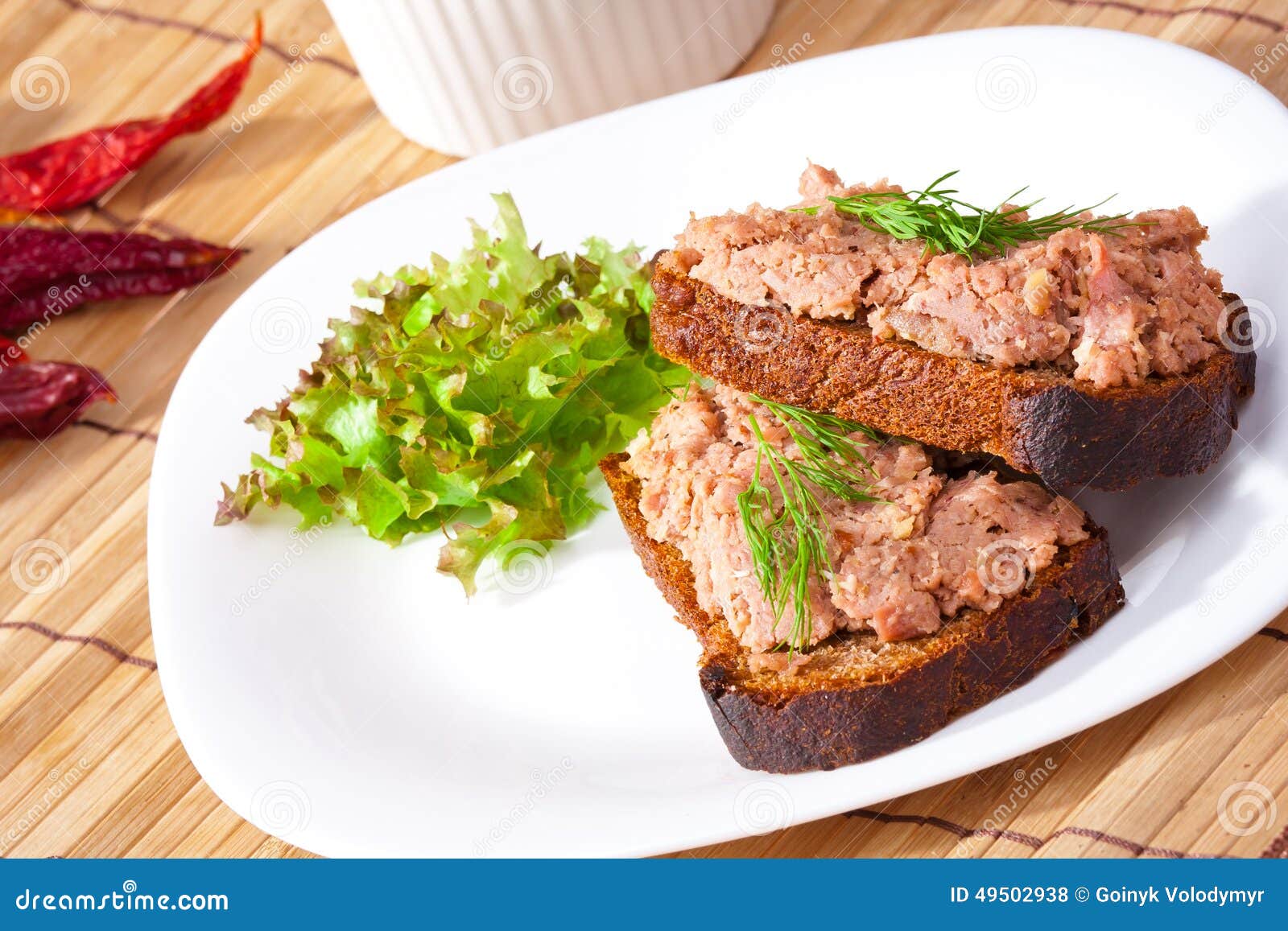 Pate stock photo. Image of leaf, herb, french, meat, european - 49502938